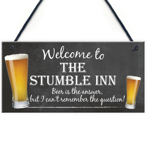 Novelty Hanging Plaque Pub Beer Bar Gift Funny Wall Sign Landlord Man ...