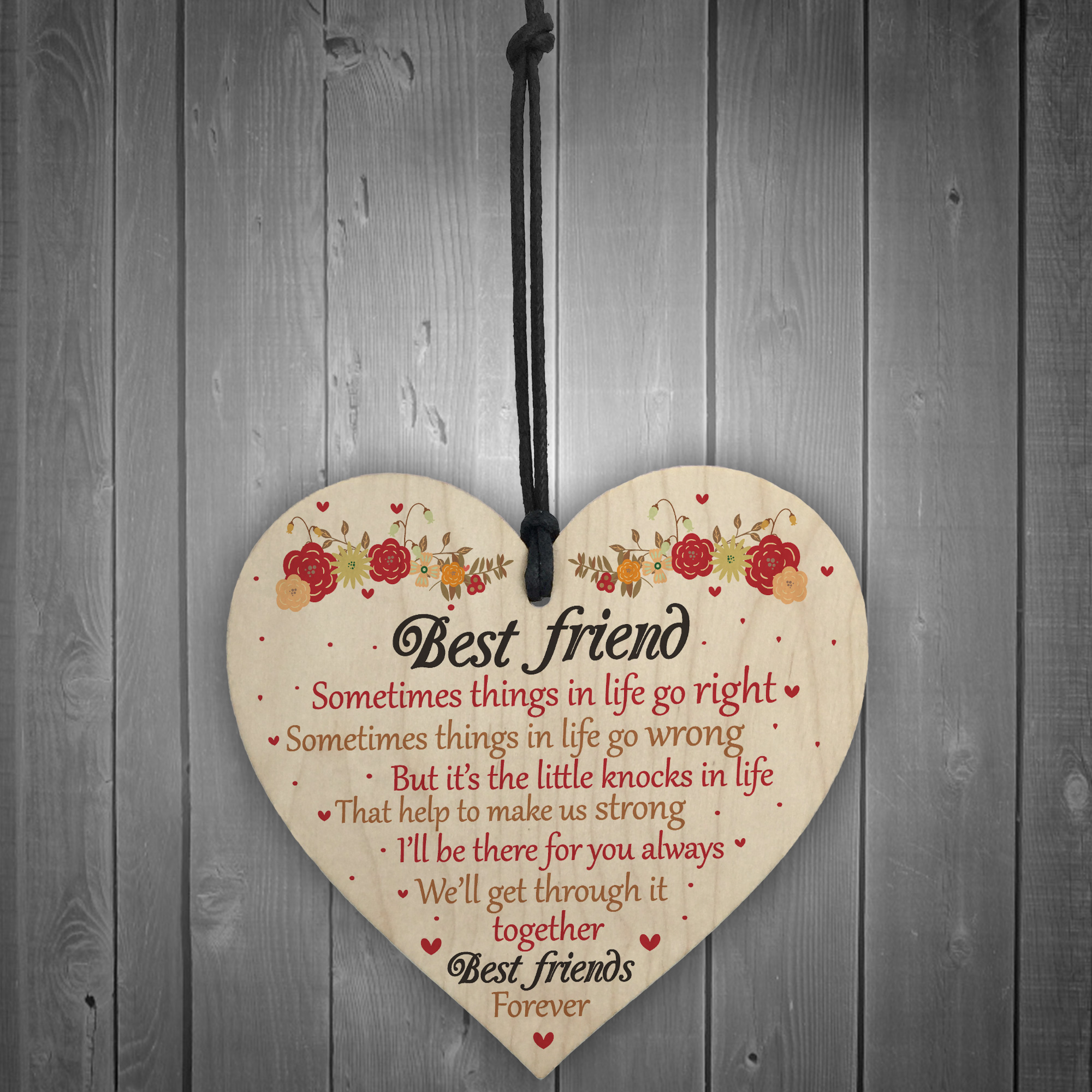 Best Friends Forever Friendship Hanging Heart Special Love Gift BFF ...