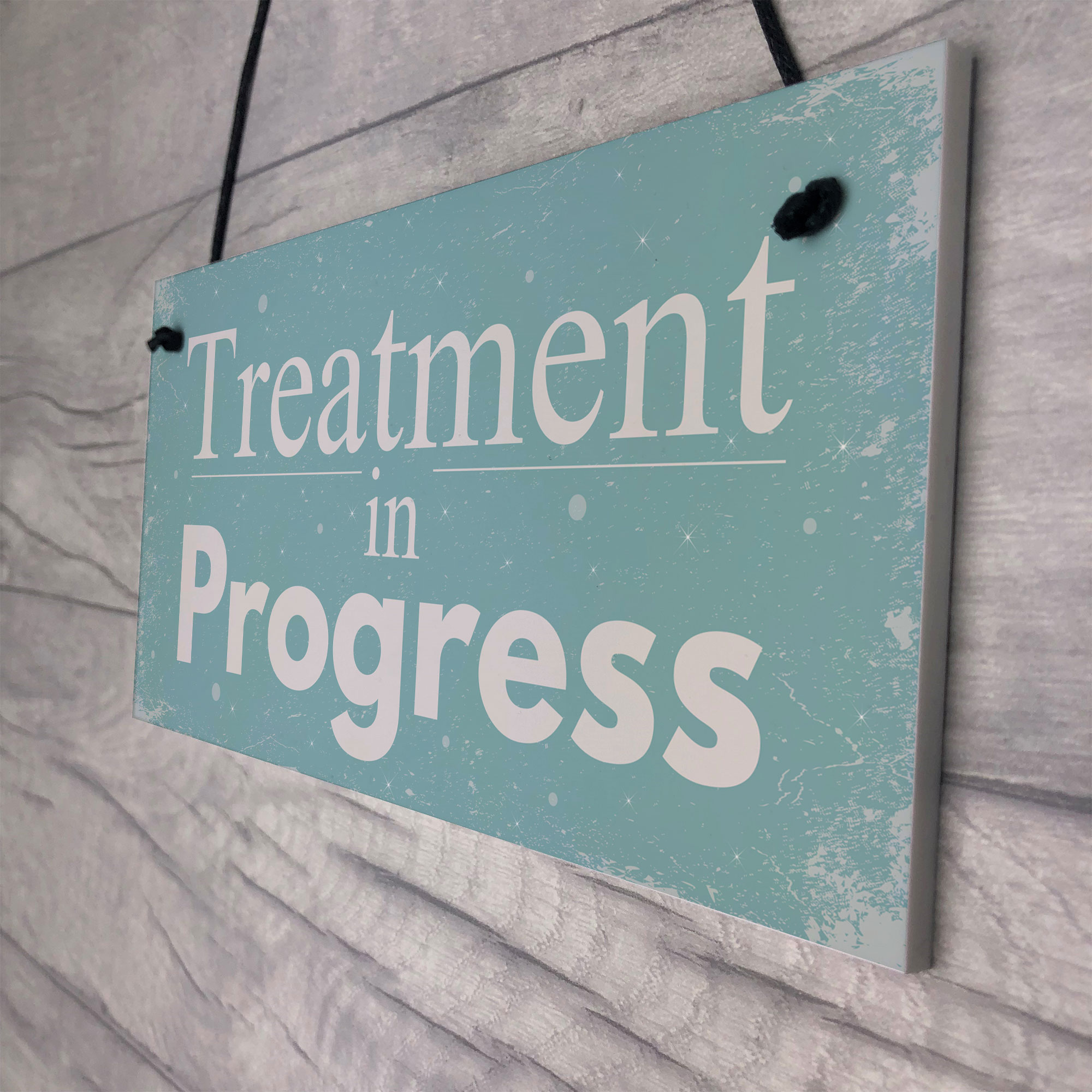 Treatment In Progress Hanging Plaque Door Functional Sign Home Beauty ...