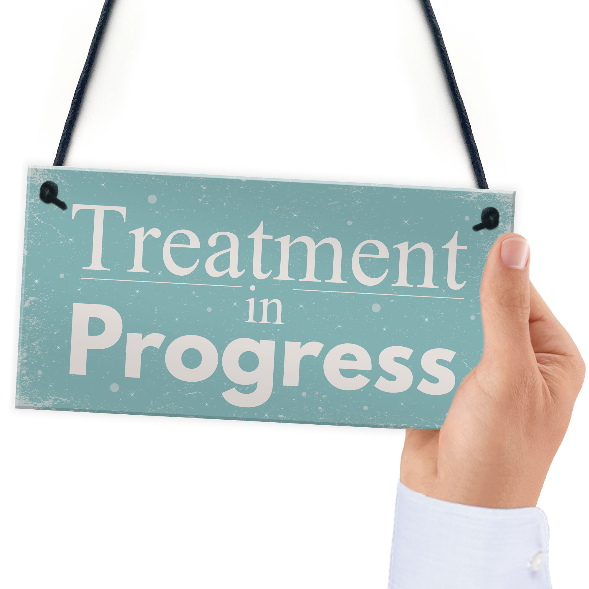 Treatment In Progress Hanging Plaque Door Functional Sign Home Beauty ...