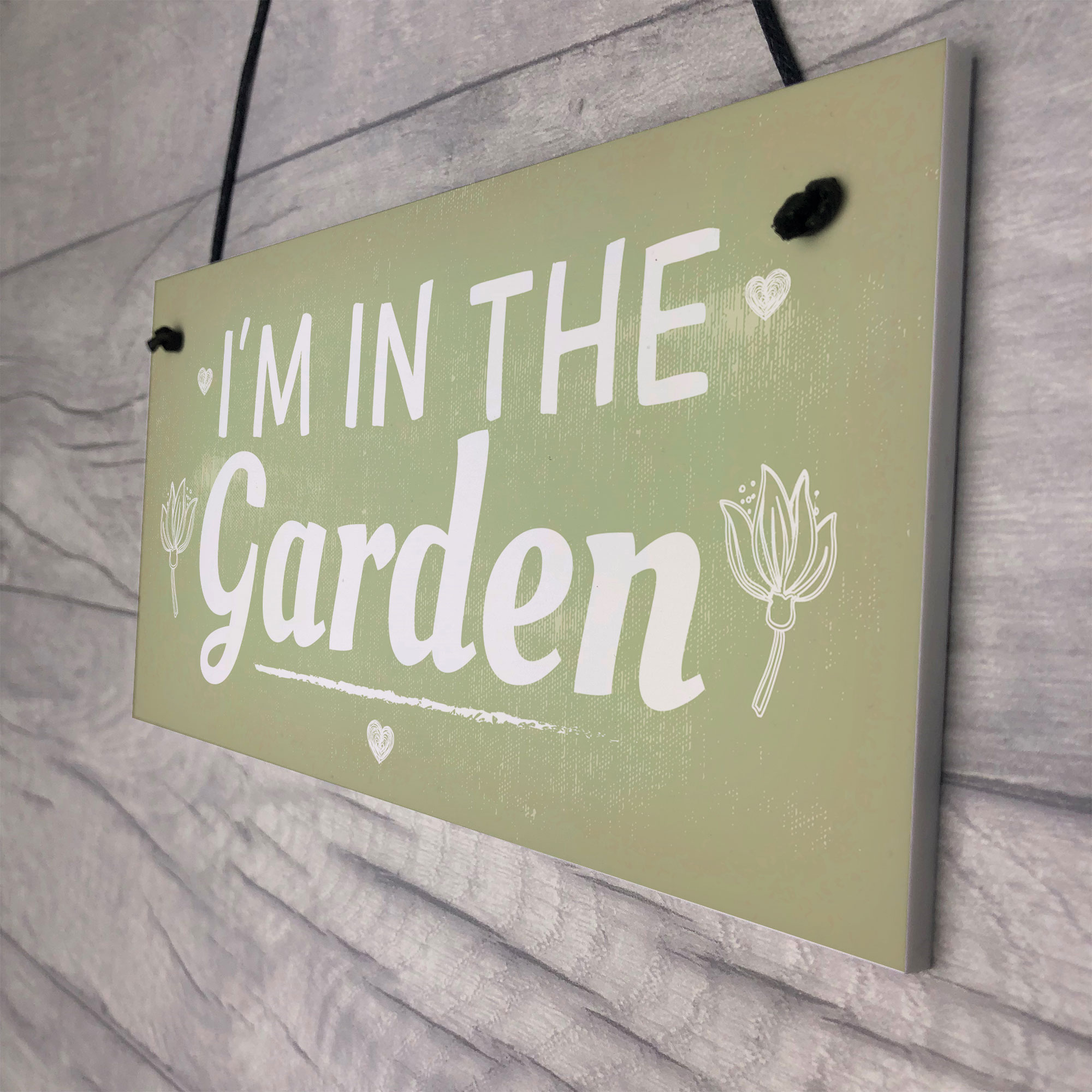I'm In The Garden Novelty Plaque Summer House Sign Garden Shed ...