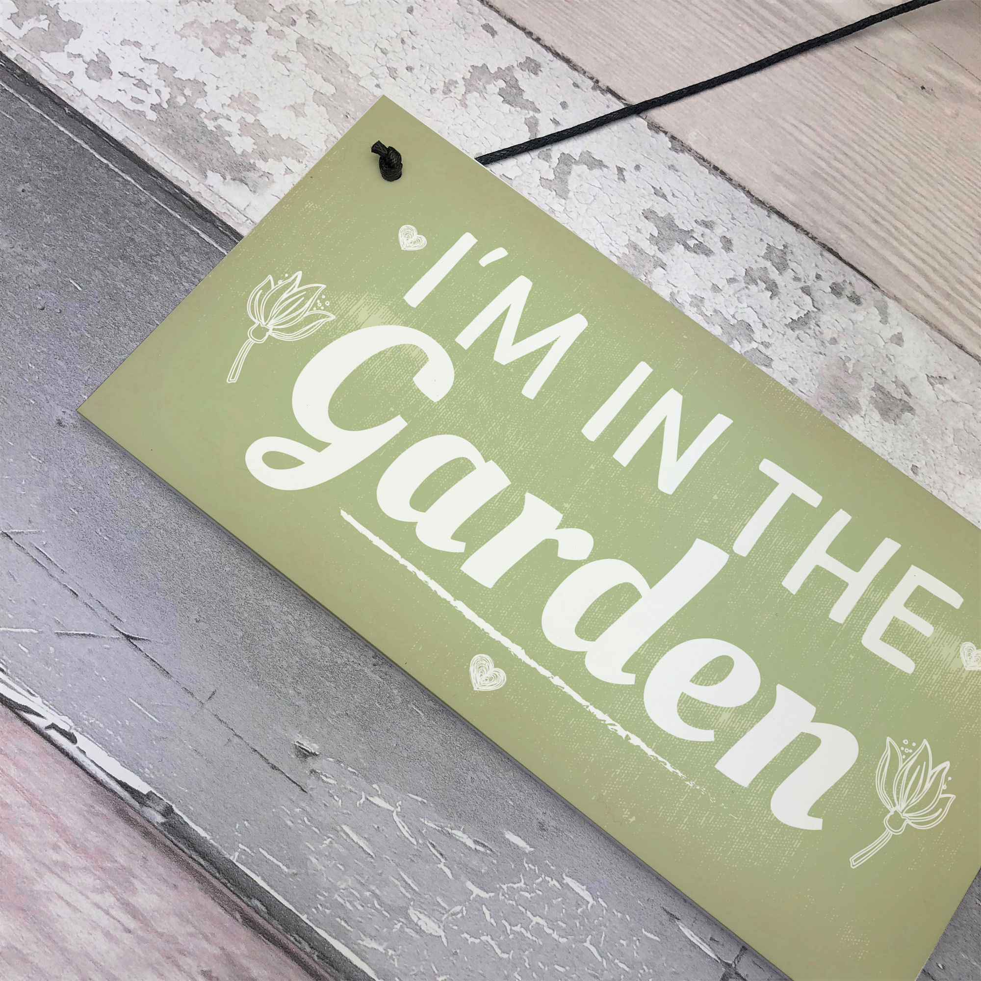 I'm In The Garden Novelty Plaque Summer House Sign Garden Shed ...