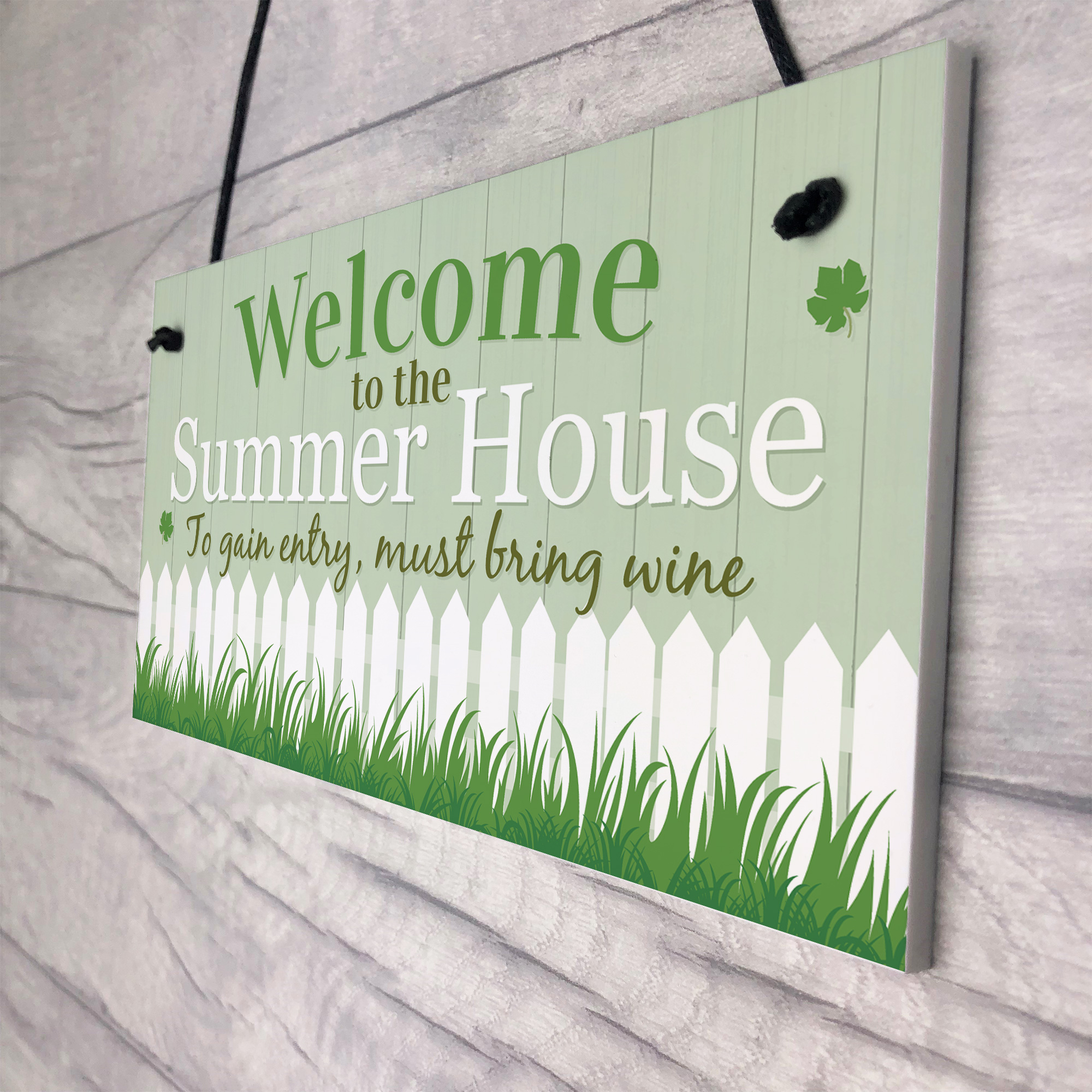 Welcome To Garden Novelty Plaque Summer House Sign Garden Shed ...
