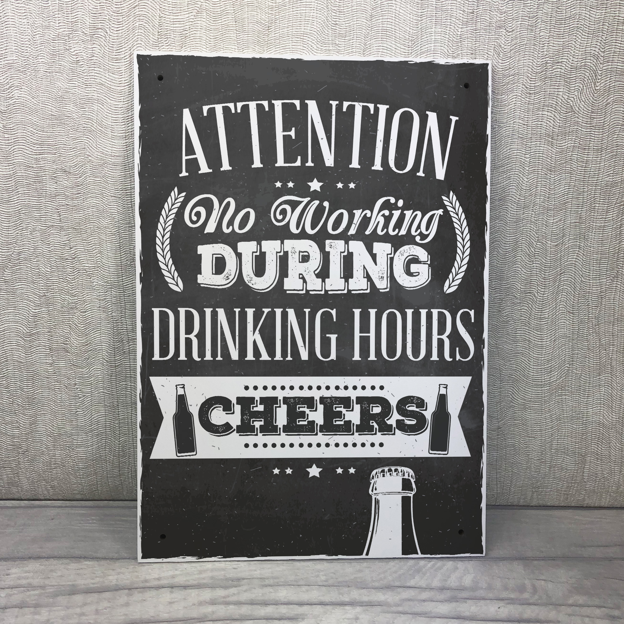 Drinking Funny Alcohol Signs Prosecco Gin Rum Vodka Plaques Garden Pub ...