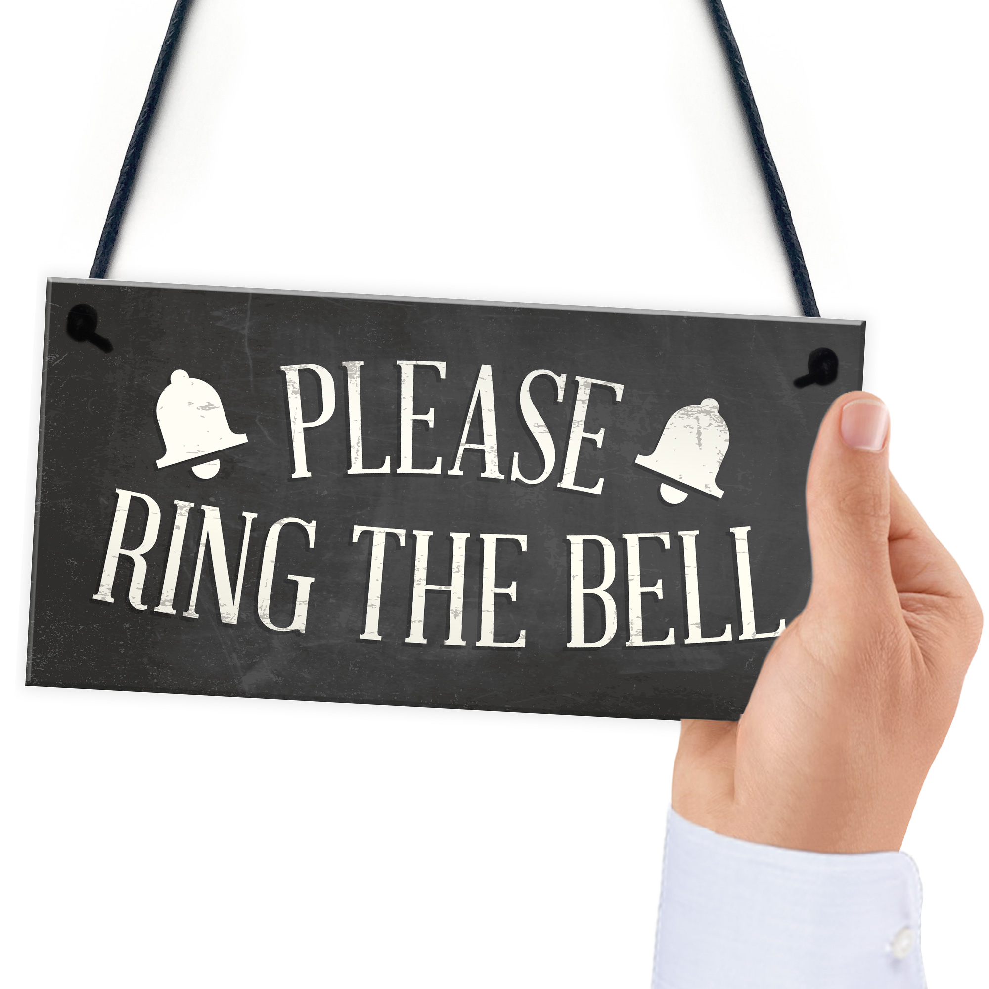 PLEASE RING THE BELL House Door Hanging Plaque Garden Home Decor Sign ...