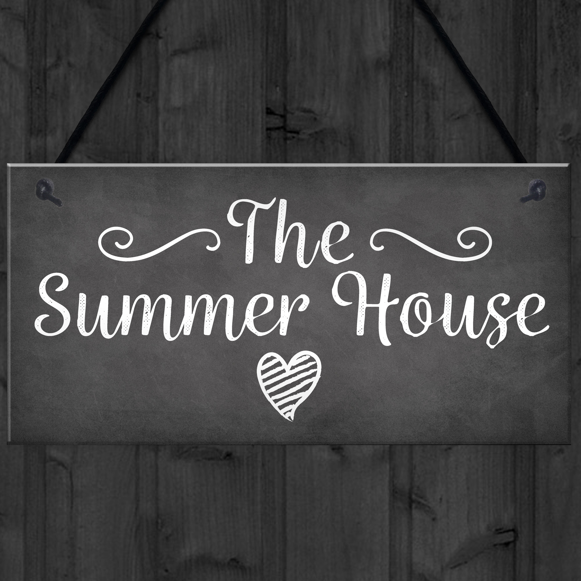 The Summer House Plaque Garden Shed Hanging Wall Door Decor Sign Gifts ...
