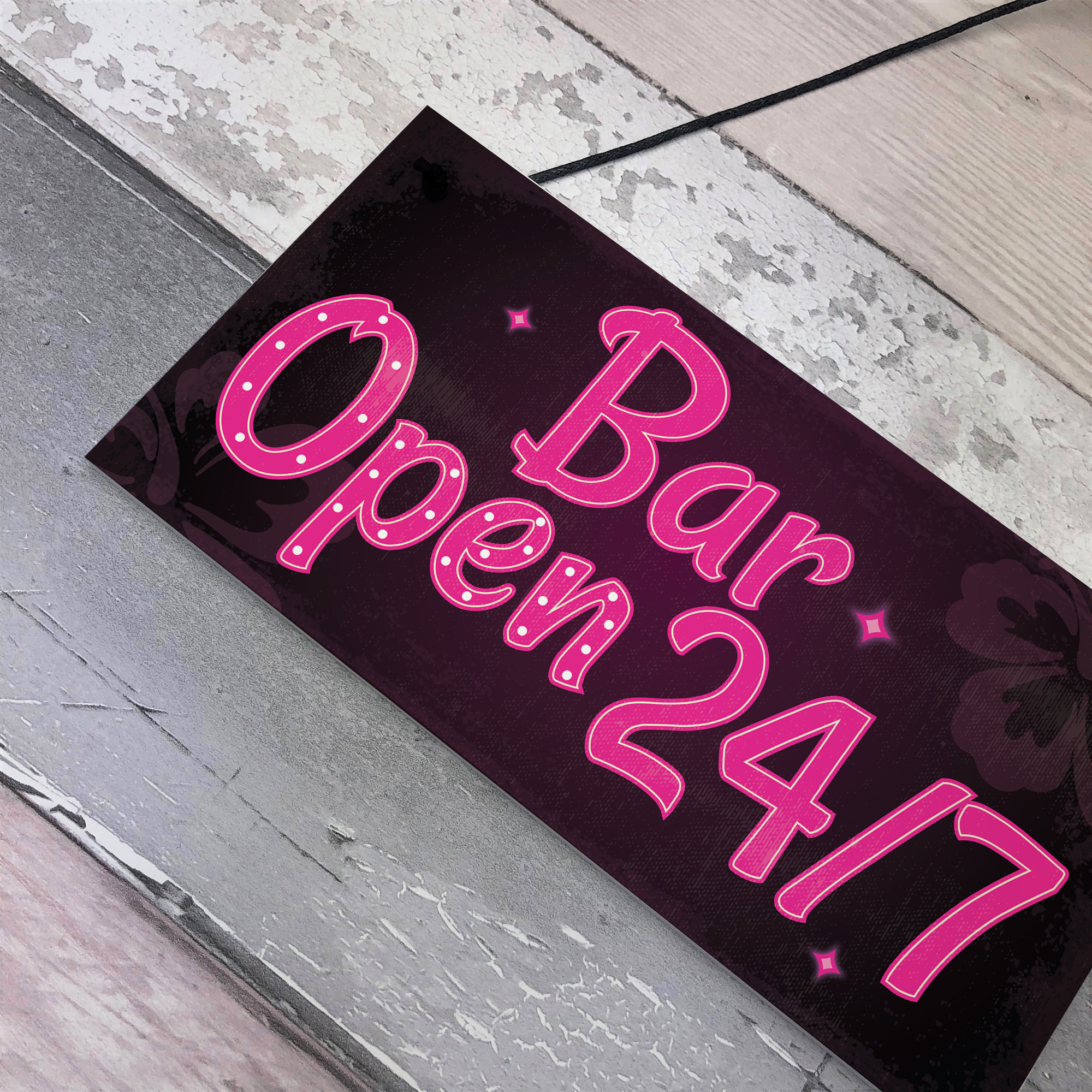 Bar Sign Pub Club Home Bar Open Display Hanging Plaque Kitchen ...
