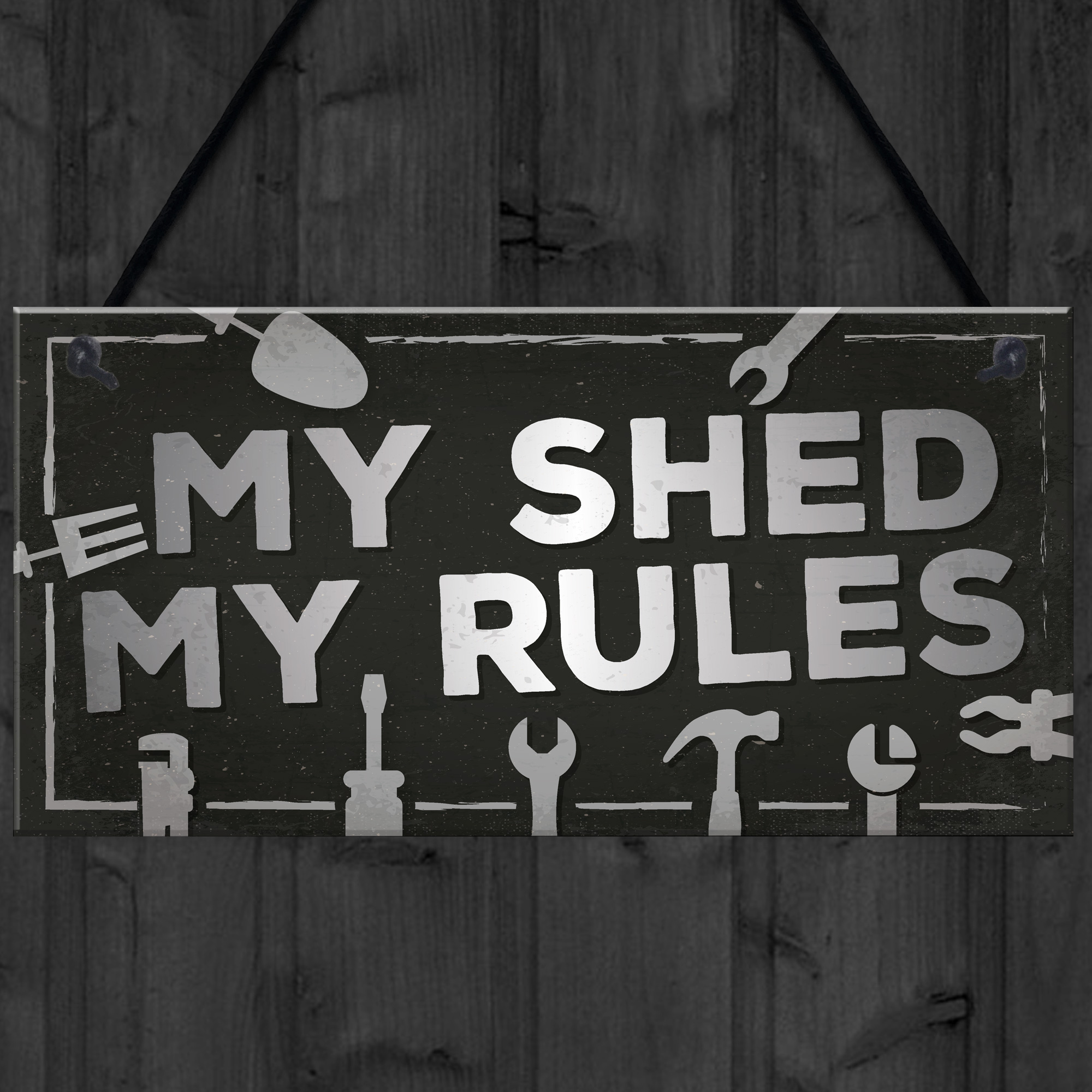 My Shed Sign Garden Shed Man Cave Garage Shop Plaque Dad Grandad Gifts ...