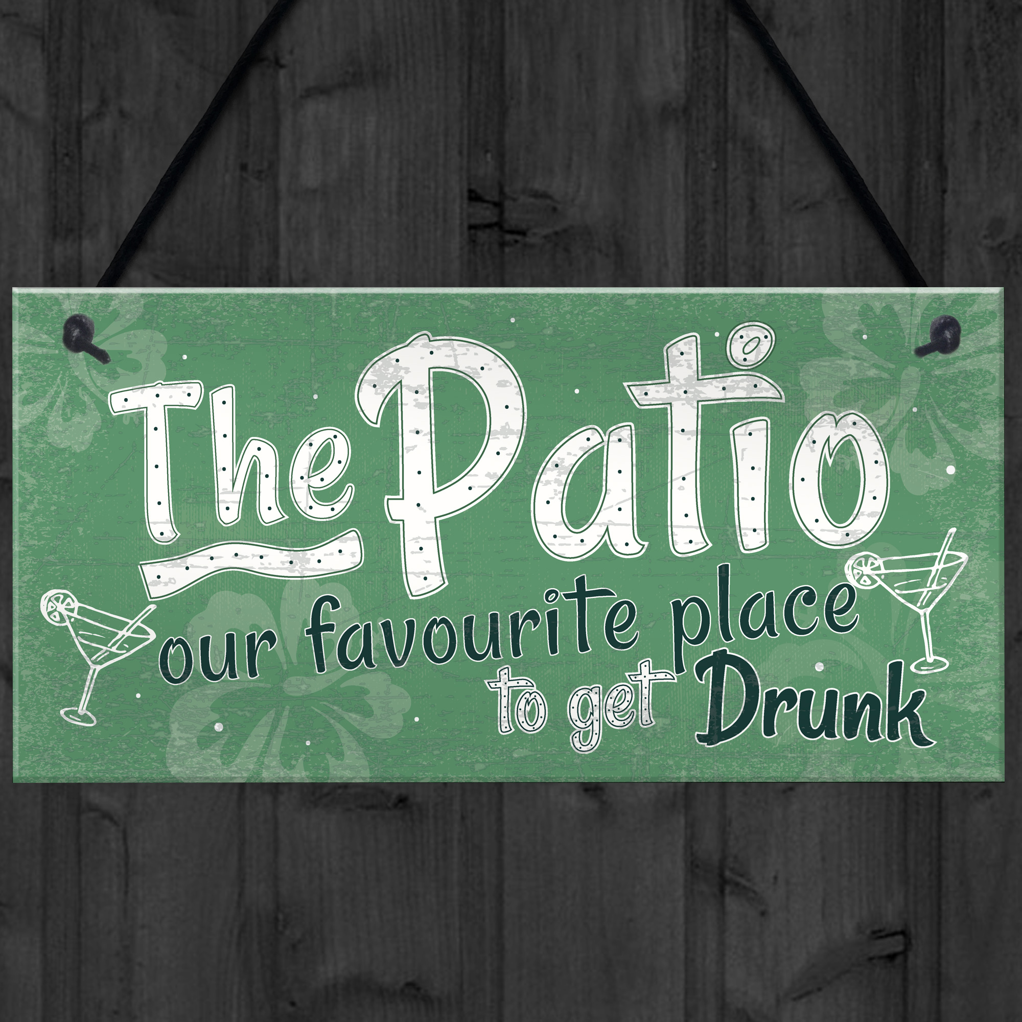 Funny Garden Patio Sign Alcohol Hanging Plaque Door Shed Home Novelty ...