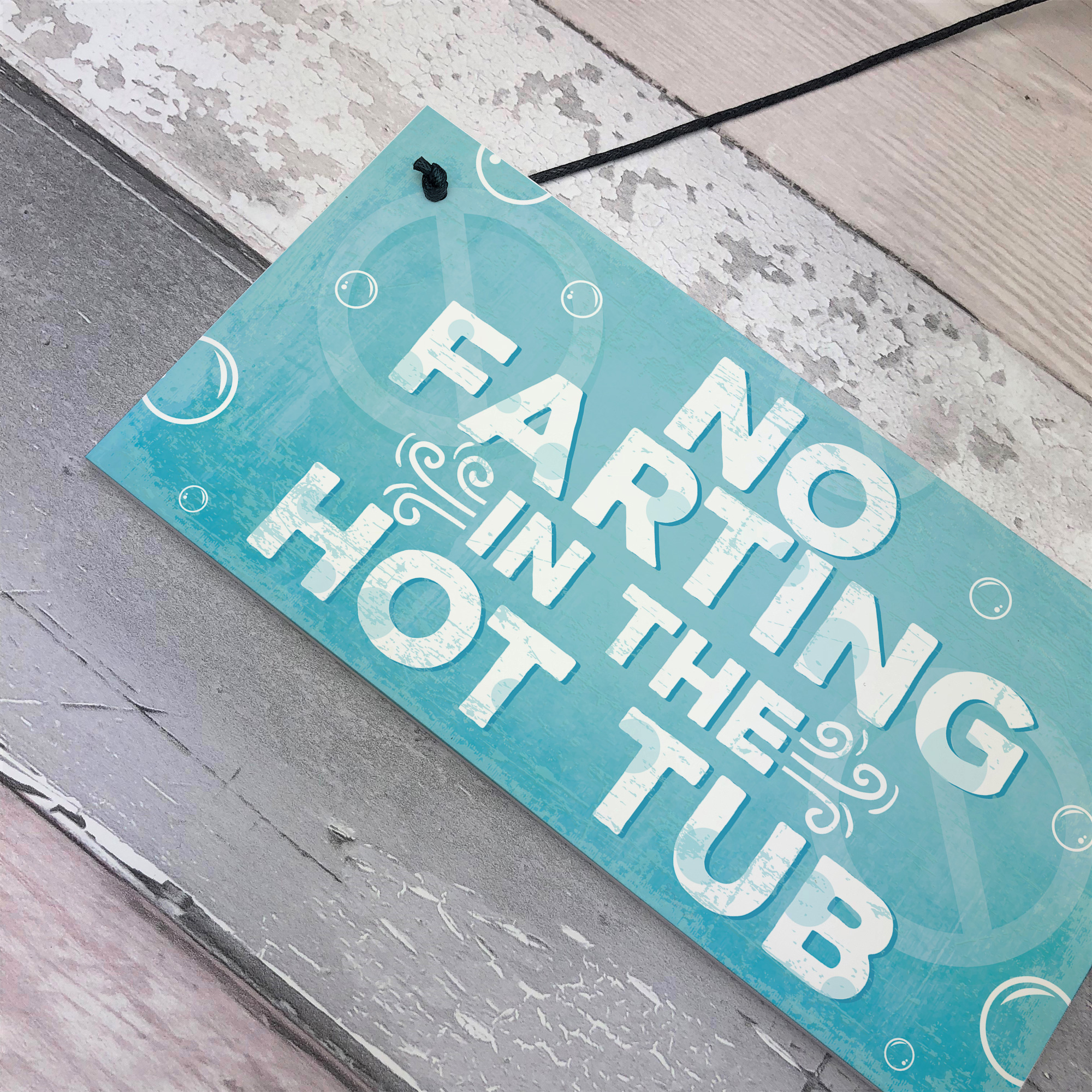 No Farting Hot Tub Sign Funny Garden Plaque Jacuzzi Pool Gift Friend ...