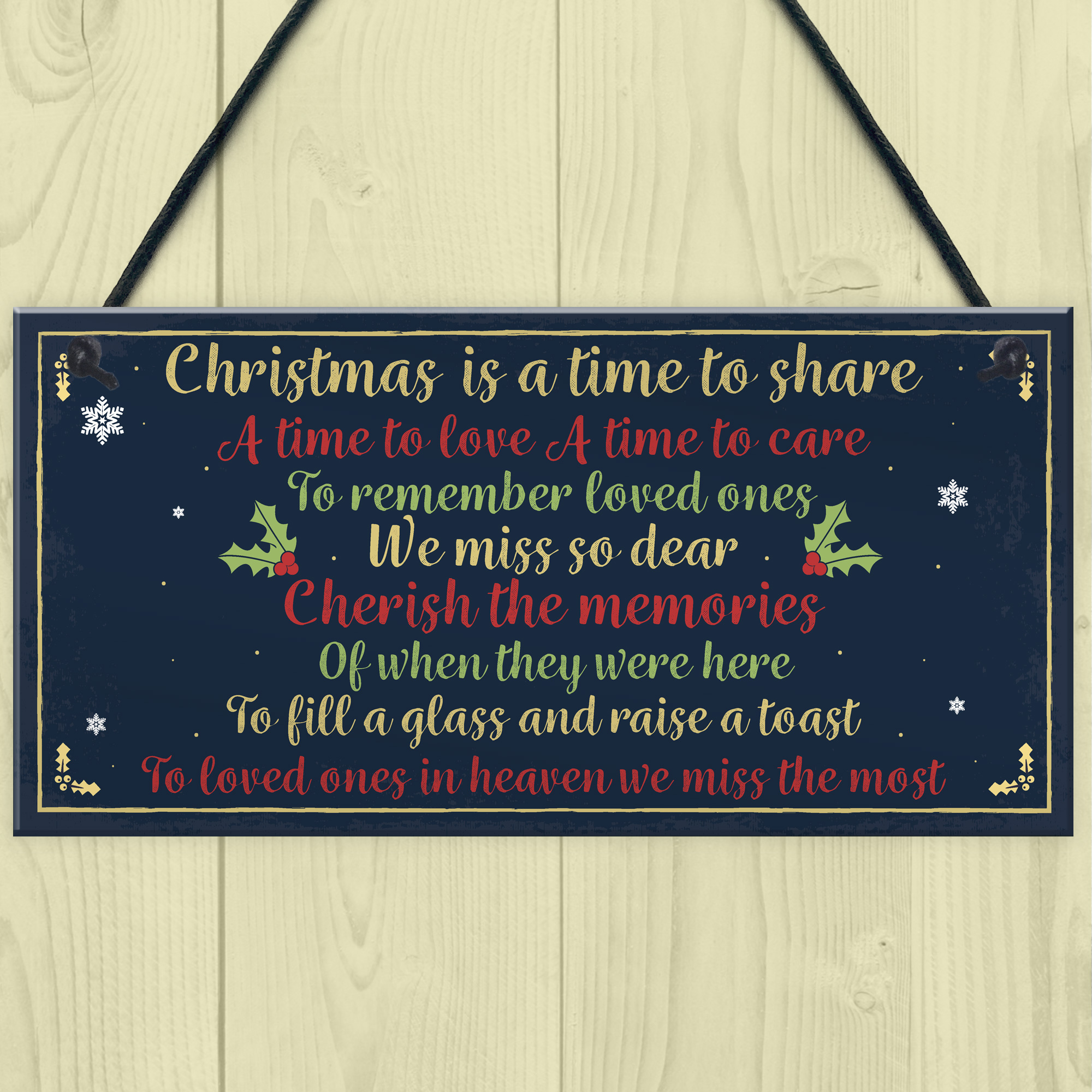 Christmas Xmas Memorial Tree Hanging Decoration Bauble Family Memorial ...