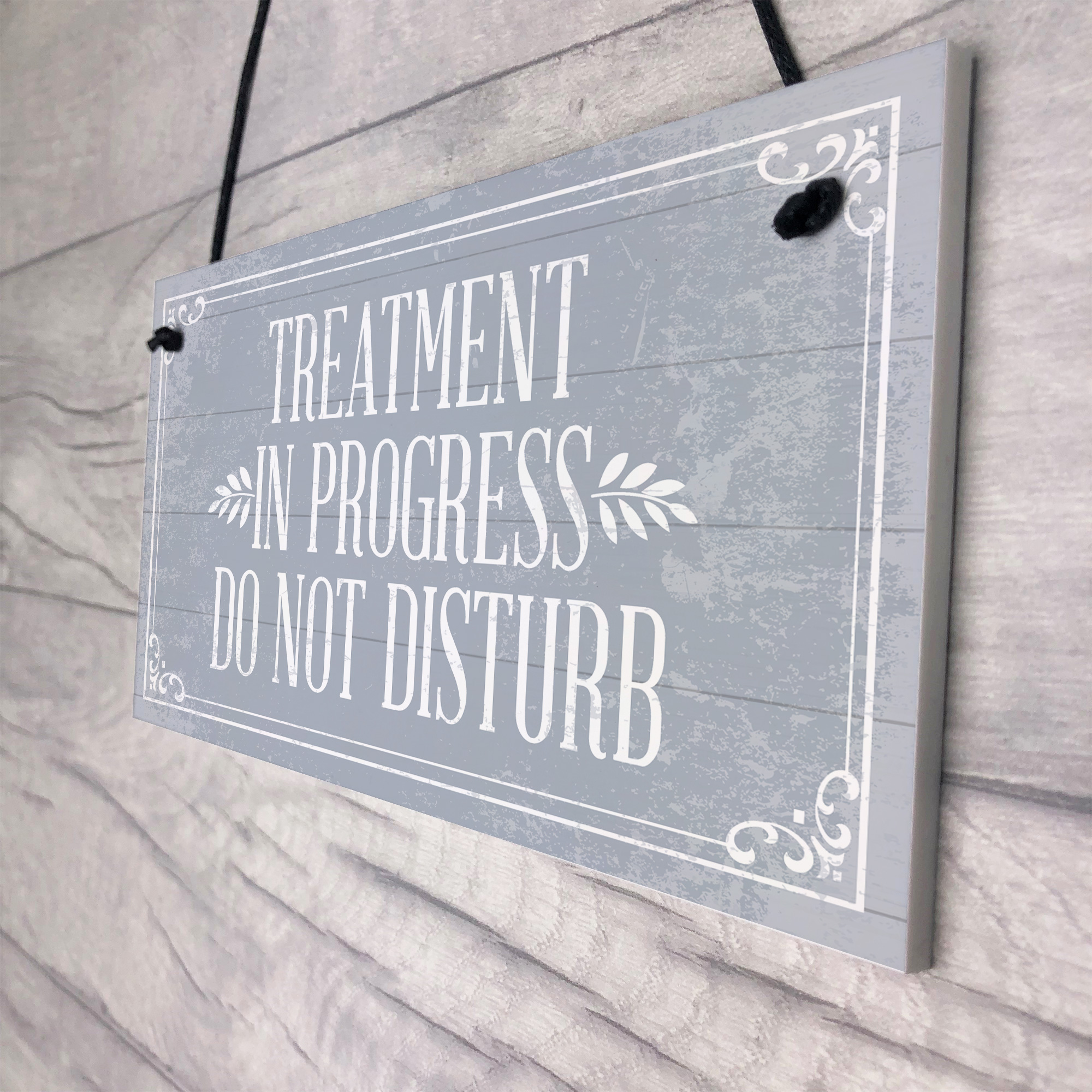 TREATMENT IN PROGRESS Do Not Disturb Hanging Wall Door Salon Sign ...