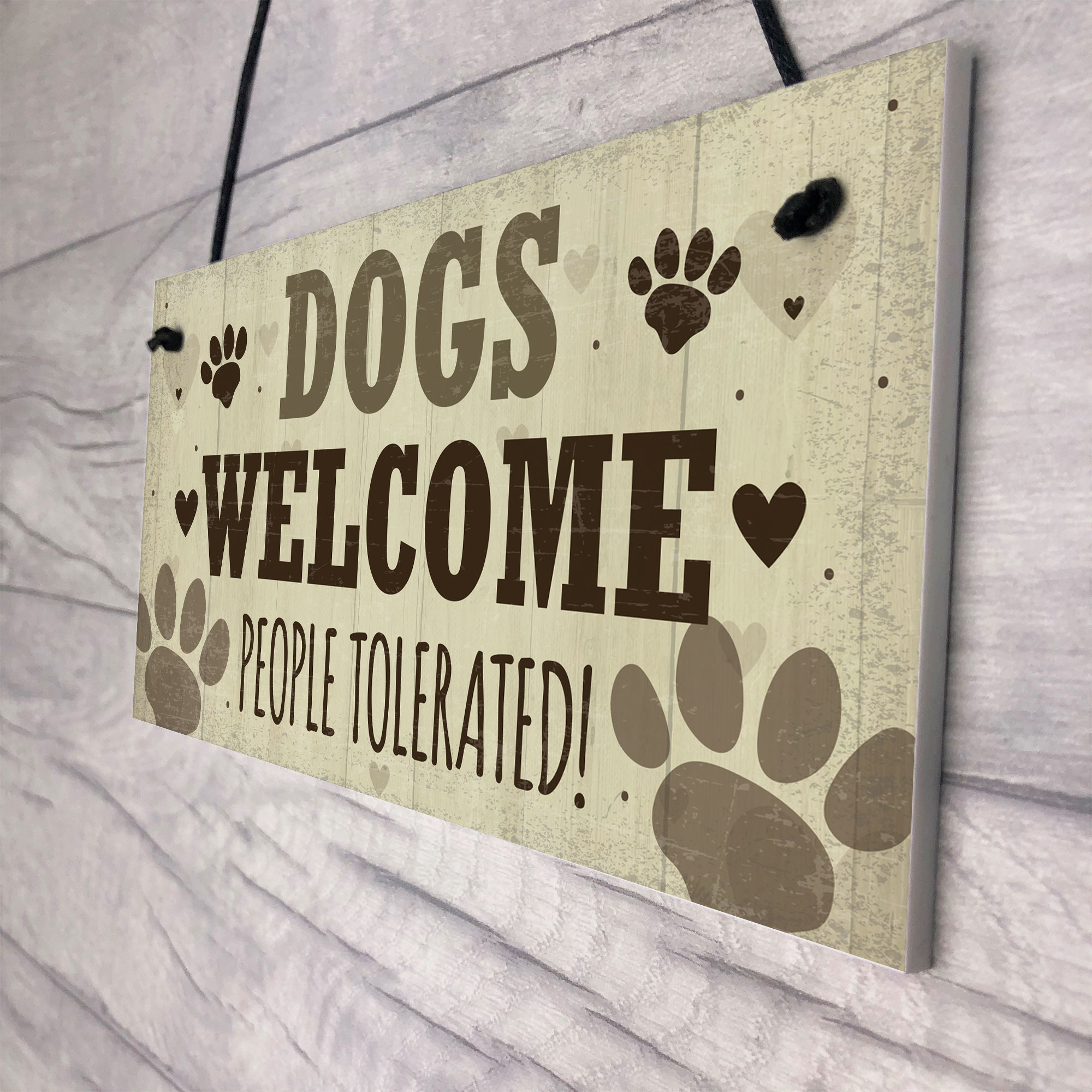 Funny Dog Sign For Home Pet Gifts For Dog Lovers Hanging Sign Home ...