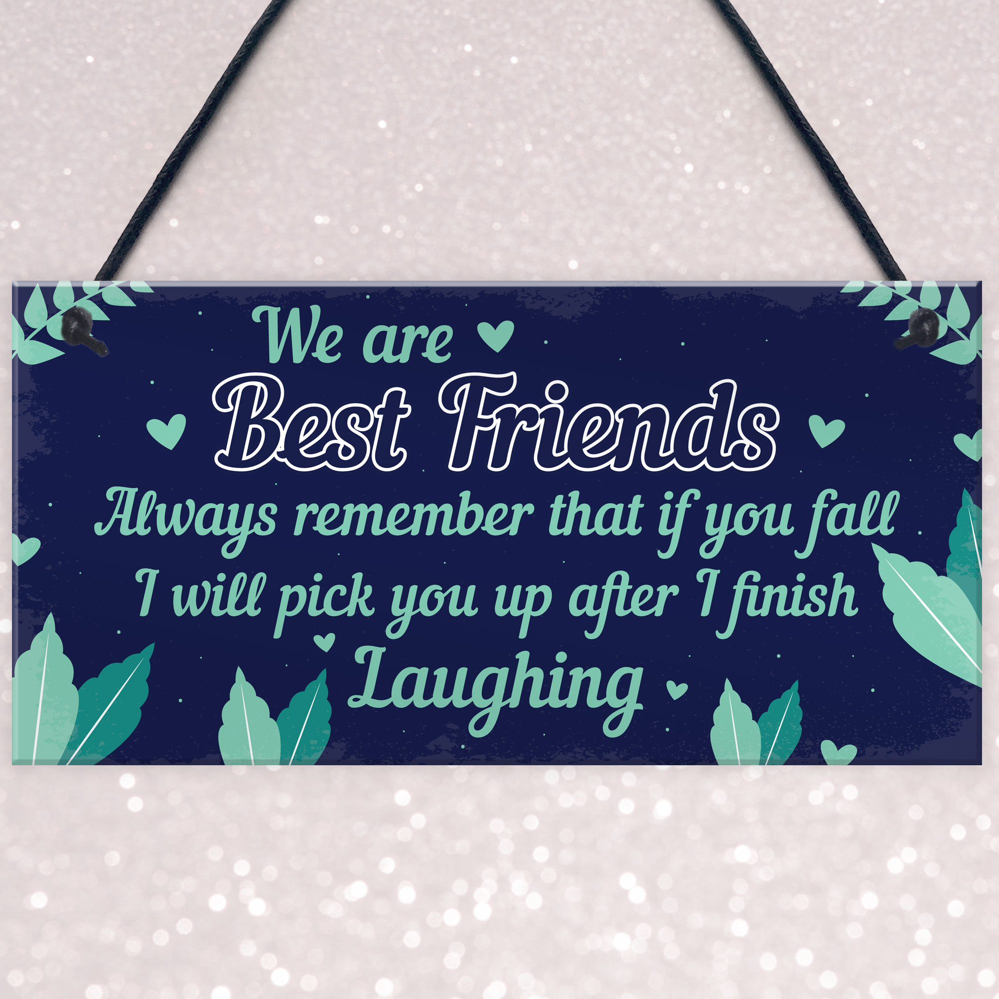 Funny Best Friend Sign Friendship Gift Hanging Thank You Novelty ...