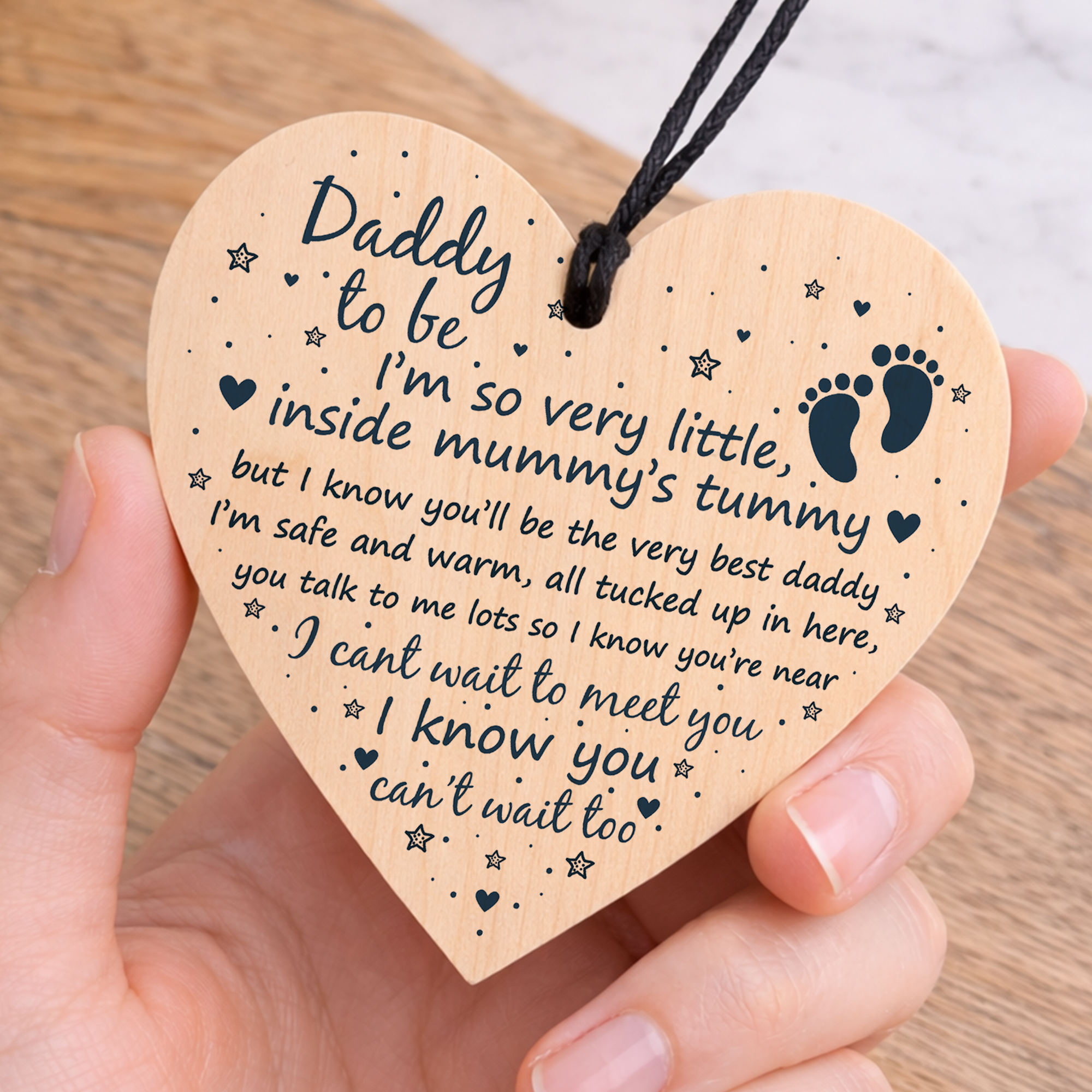 Daddy To Be Gifts Baby Shower Dad Friend Gift Heart Party Decoration ...