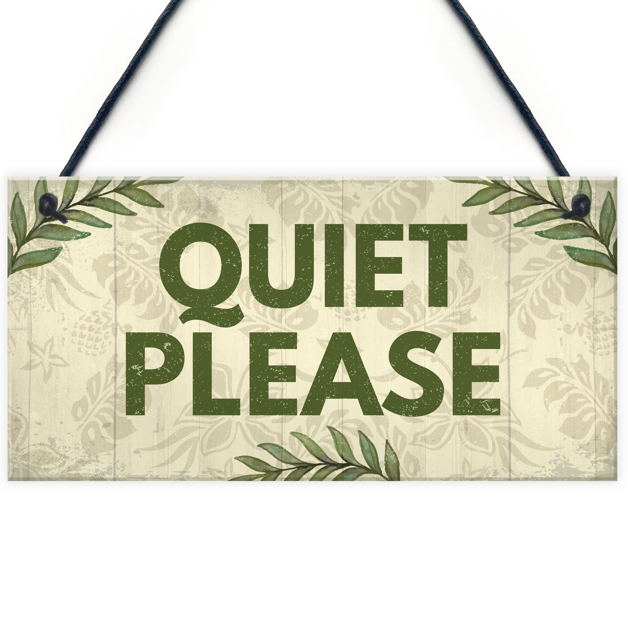 QUIET PLEASE Do Not Disturb Hanging Door Plaque Salon Treatment Bedroom ...