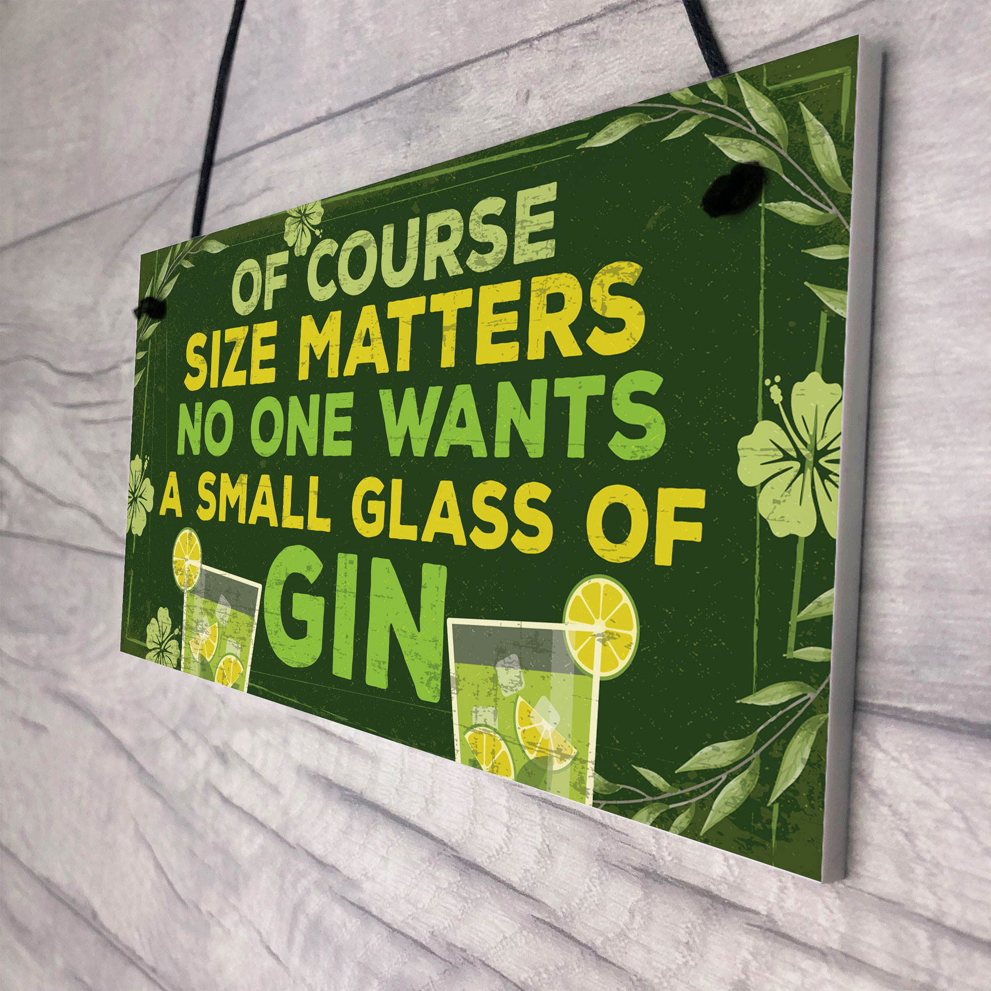 Funny Novelty GIN Lover Gin & Tonic Gifts Rude Alcohol Man Cave Home ...