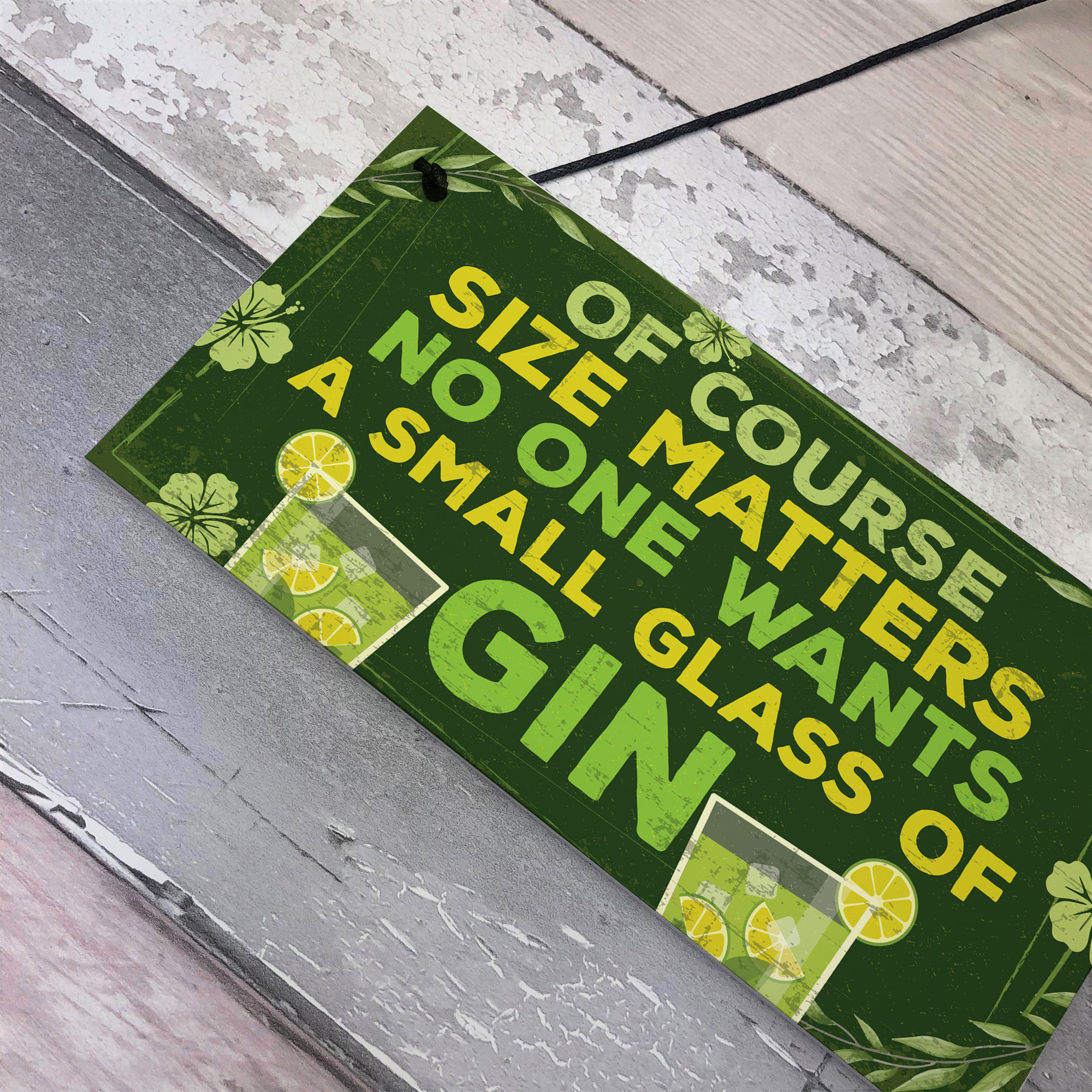 Funny Novelty GIN Lover Gin & Tonic Gifts Rude Alcohol Man Cave Home ...