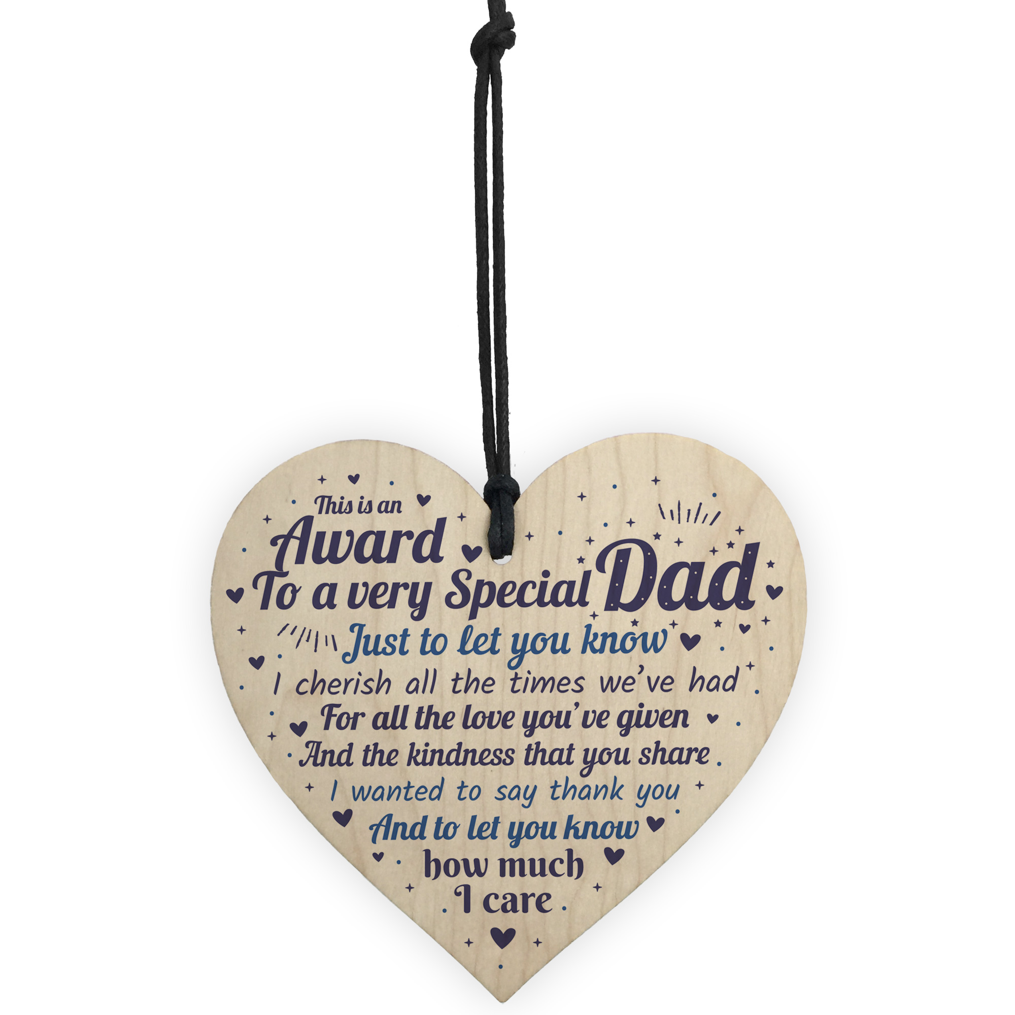 Dad Christmas Presents Wooden Heart Birthday Gifts For Daddy From ...