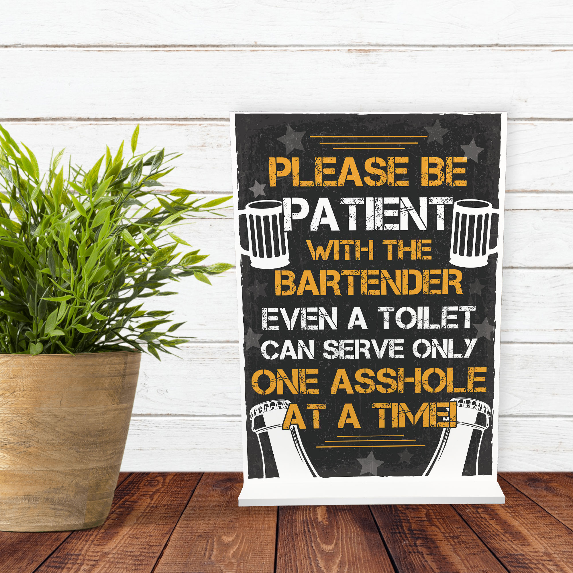 Funny Bar Signs And Plaques Home Bar Pub Novelty Standing Beer Alcohol ...