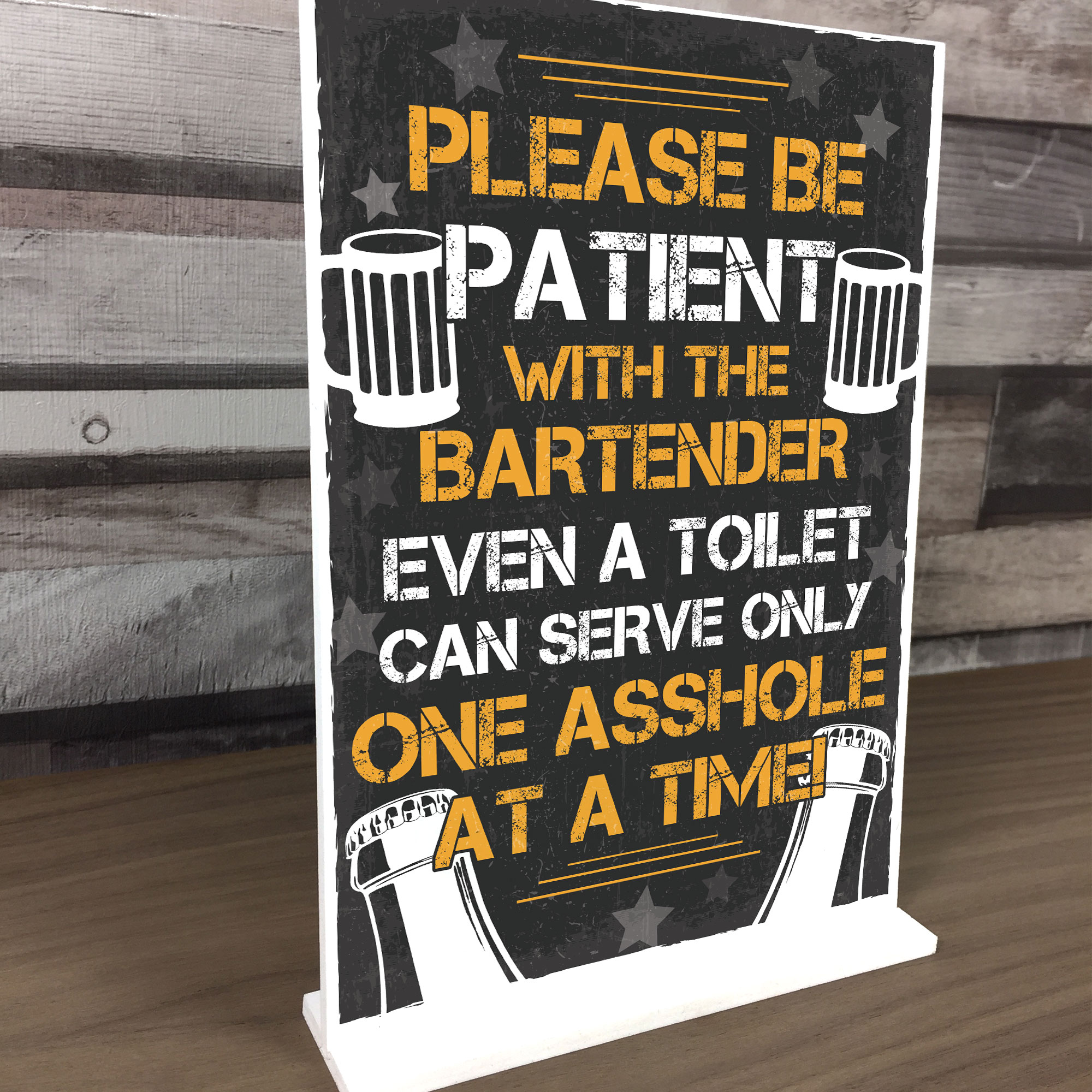 Funny Bar Signs And Plaques Home Bar Pub Novelty Standing Beer Alcohol ...