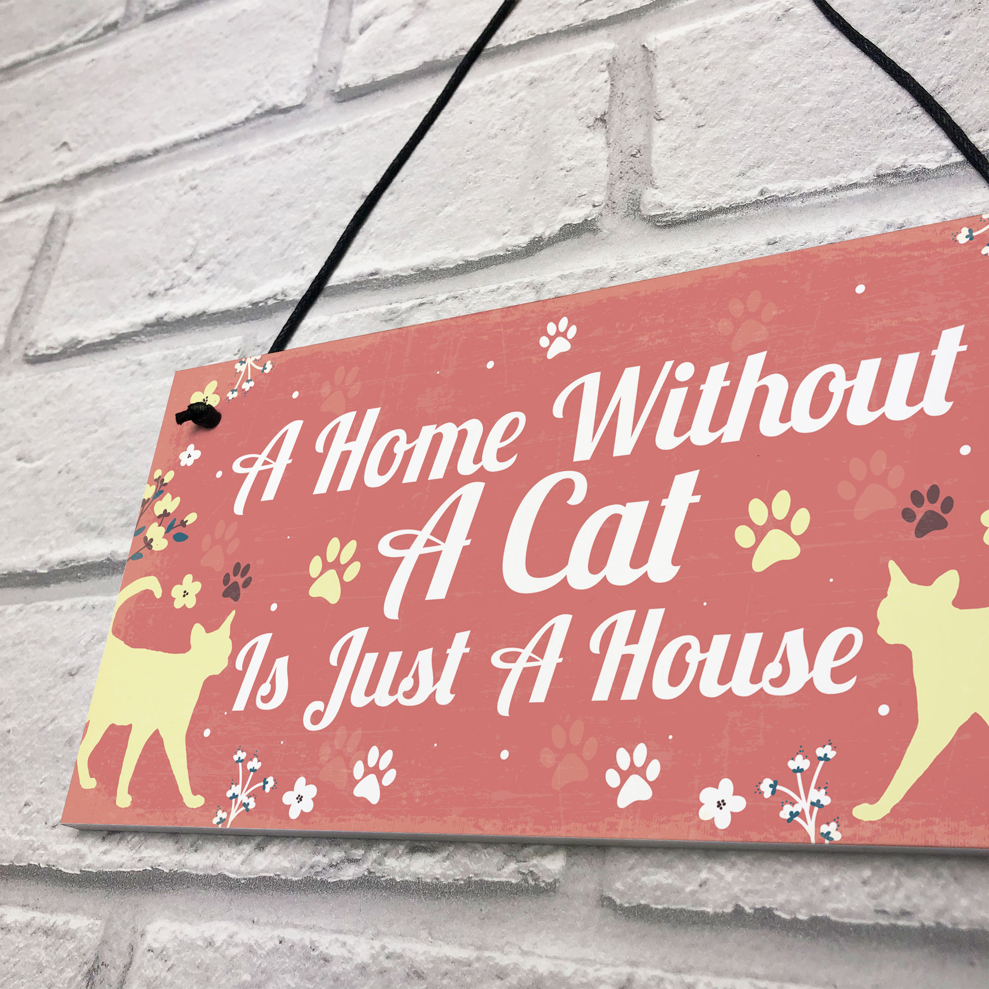 Cat Signs For Home Funny Cat Gift For Cat Lovers Novelty Home Decor ...