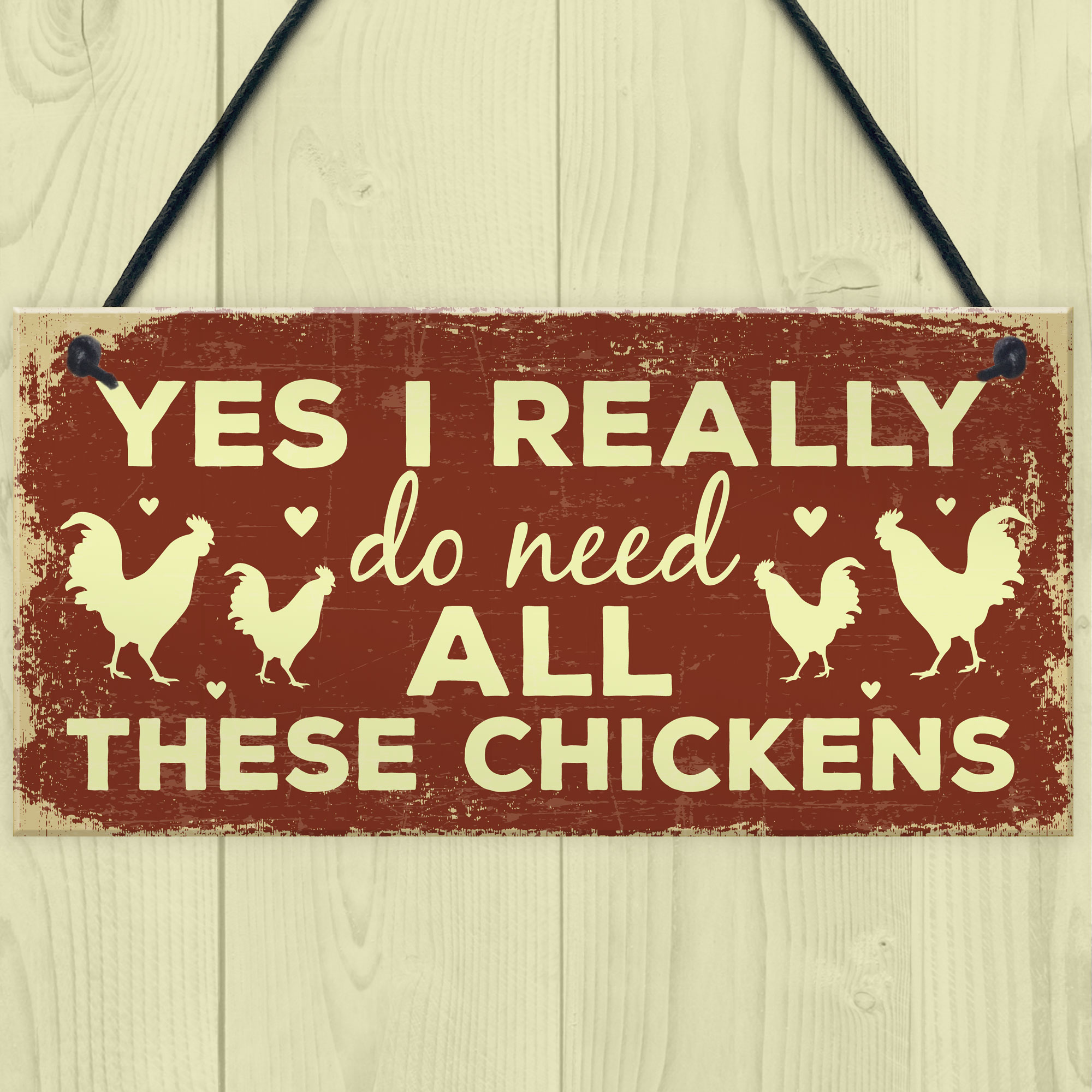 Funny Chicken Sign For Chicken Lovers Novelty Sign For Chicken Coop Hen
