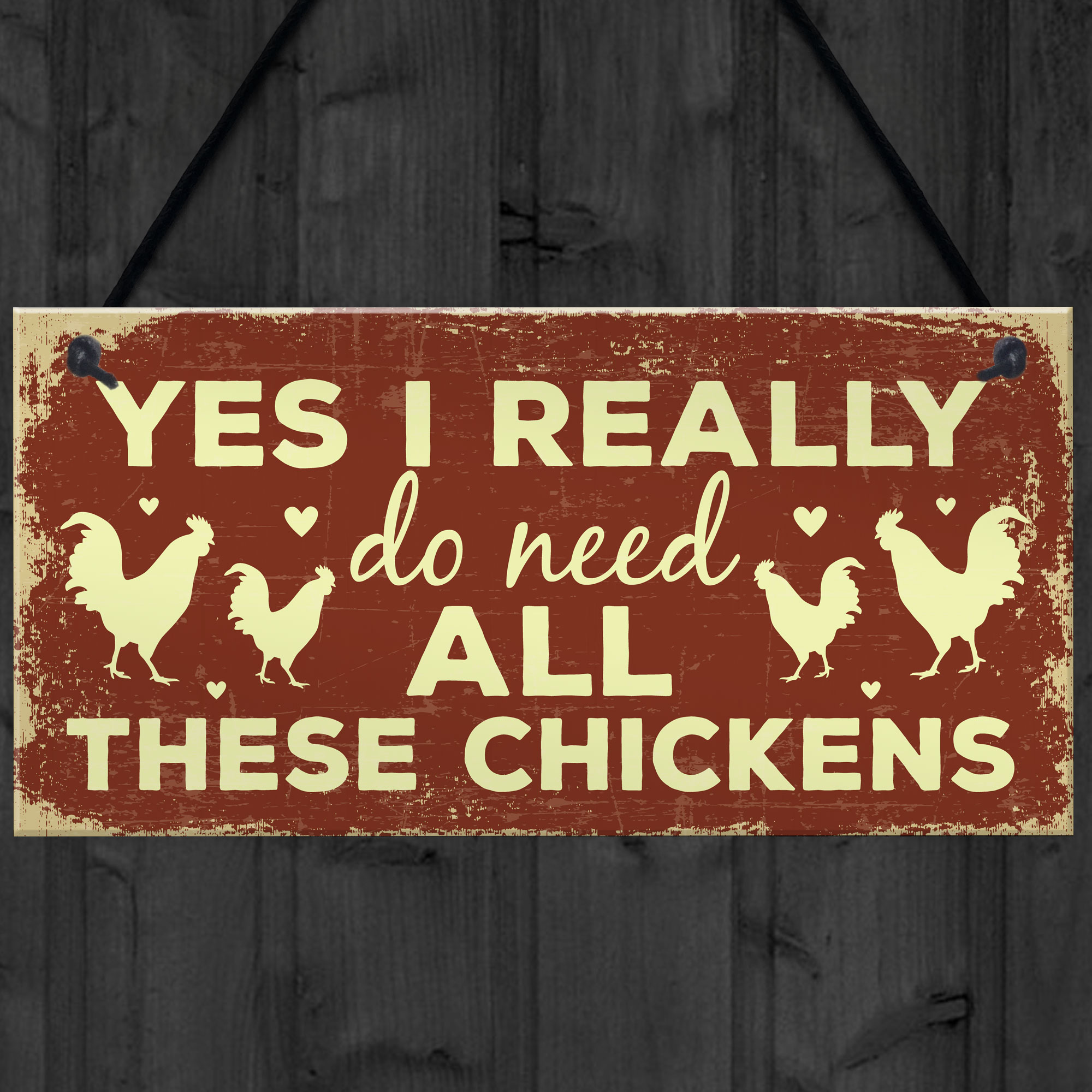 Funny Chicken Sign For Chicken Lovers Novelty Sign For Chicken Coop Hen