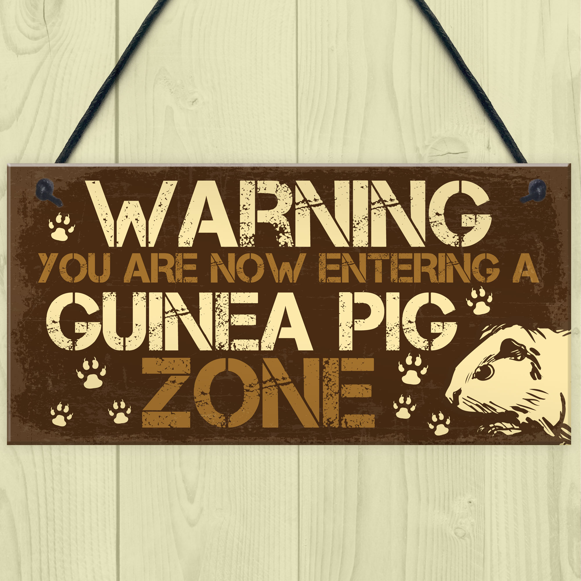 Beware Of The Guinea Pig Sign For Guinea Pig Lovers Pet Alert Funny Pet ...
