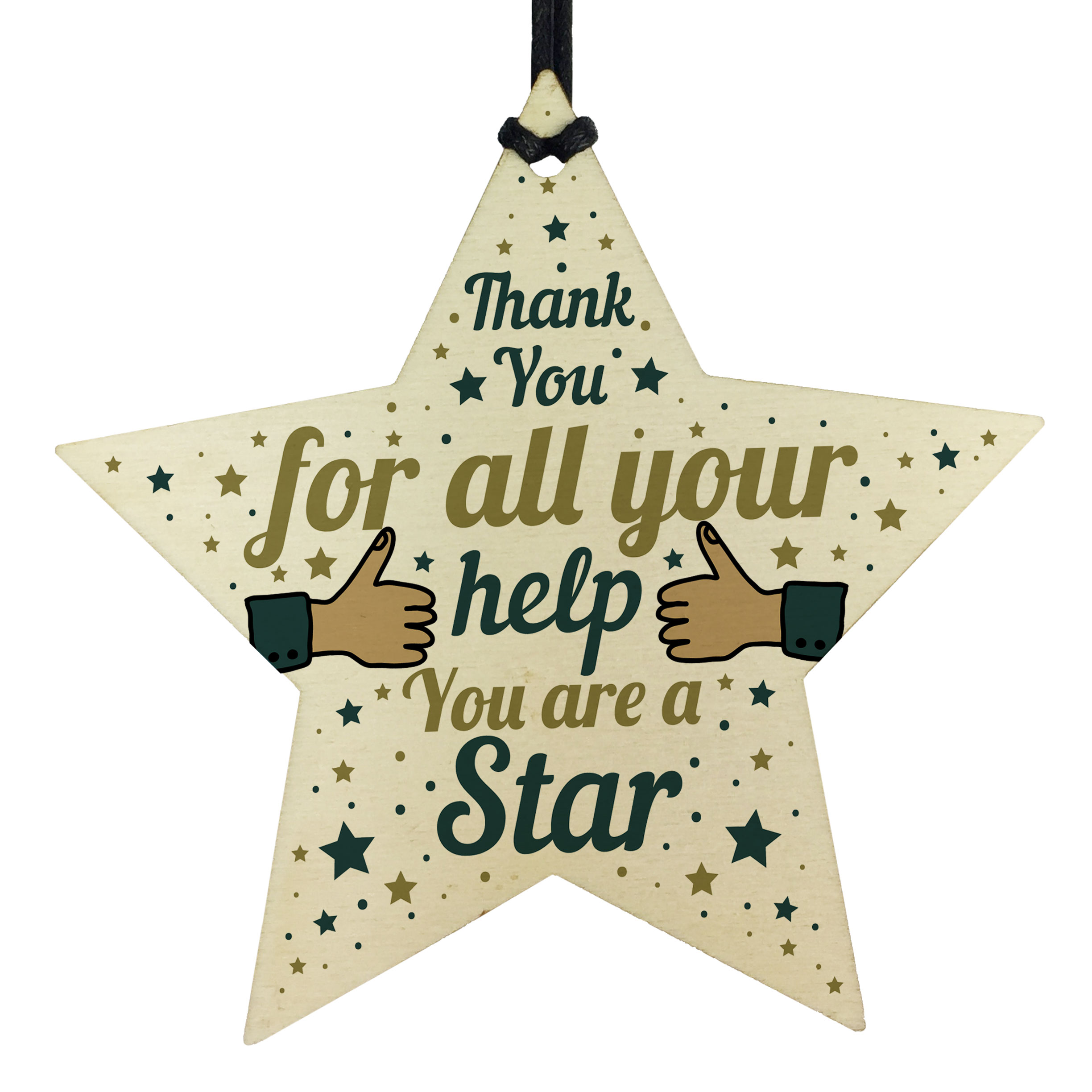 You Are A Star Thank You Gift For Teacher TA Gift For Colleague Wood ...