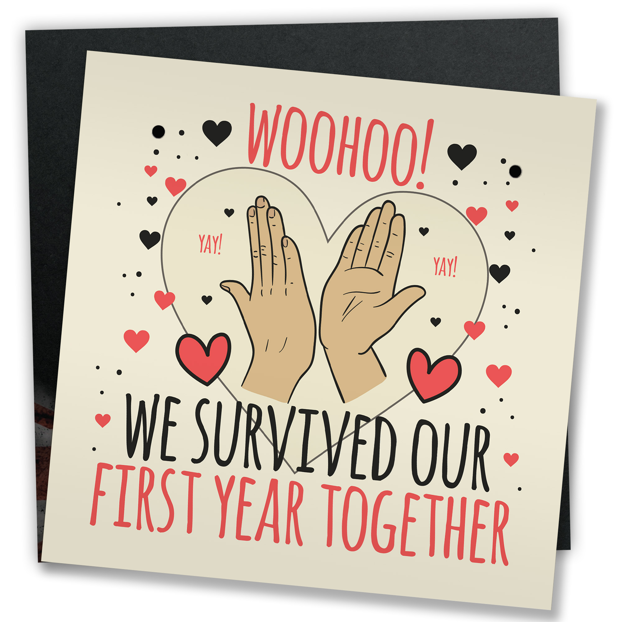 1st Anniversary Card First Anniversary Gift For Him Her Boyfriend