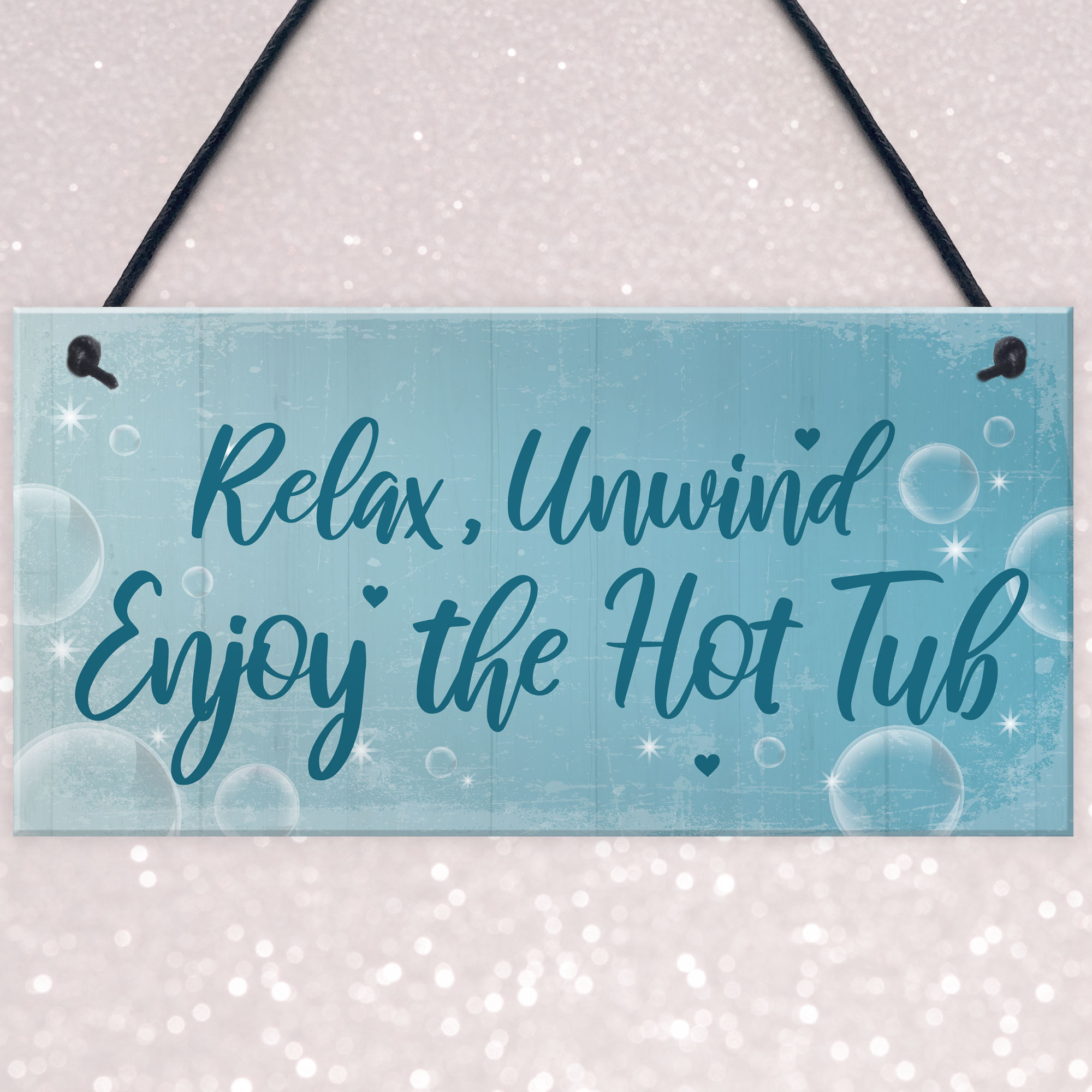 HOT TUB SIGN Hanging Plaque Hot Tub Rules Sign Garden SummerHouse Home ...