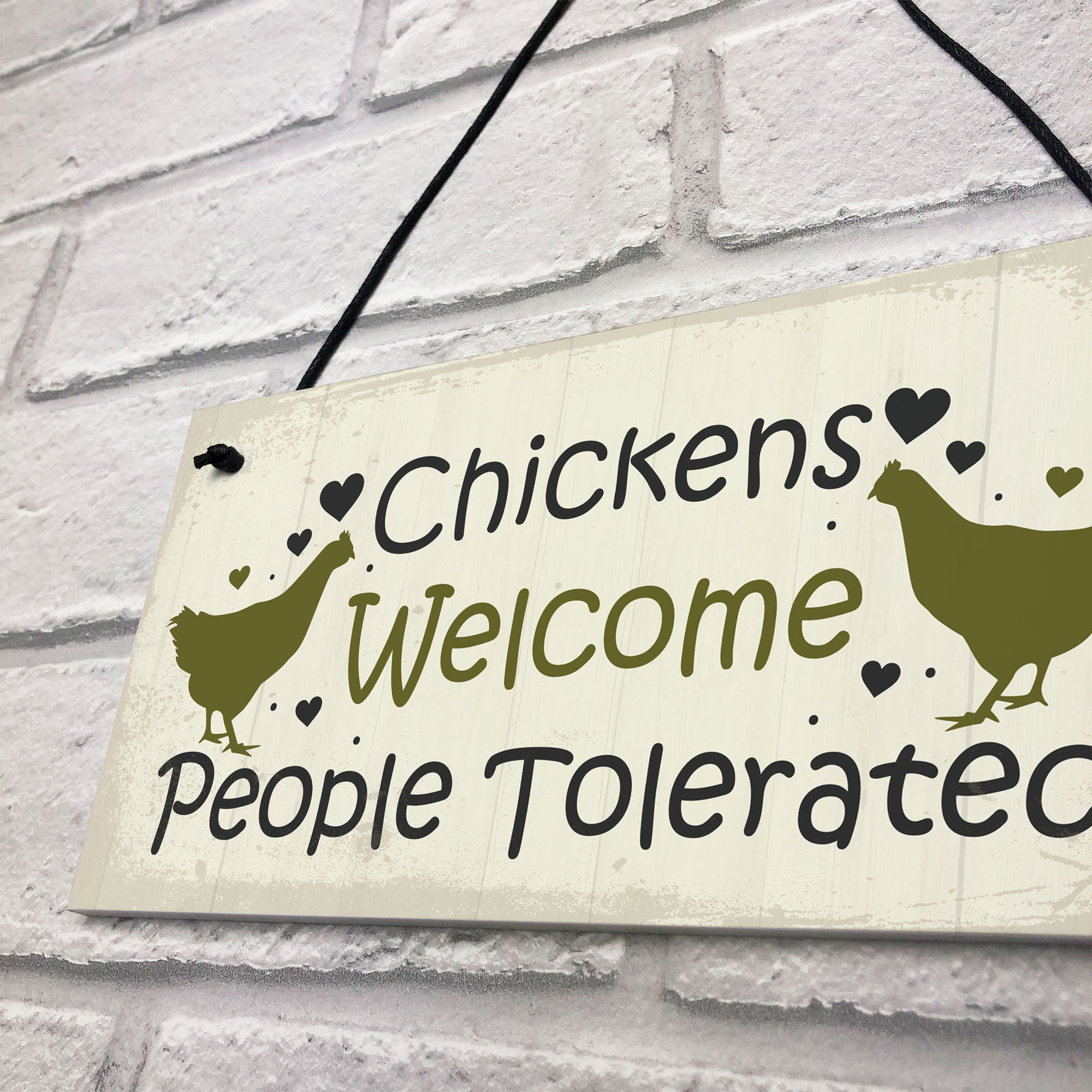 Funny Chicken Sign Hanging Sign Pet Sign Chicken Accessories Garden ...