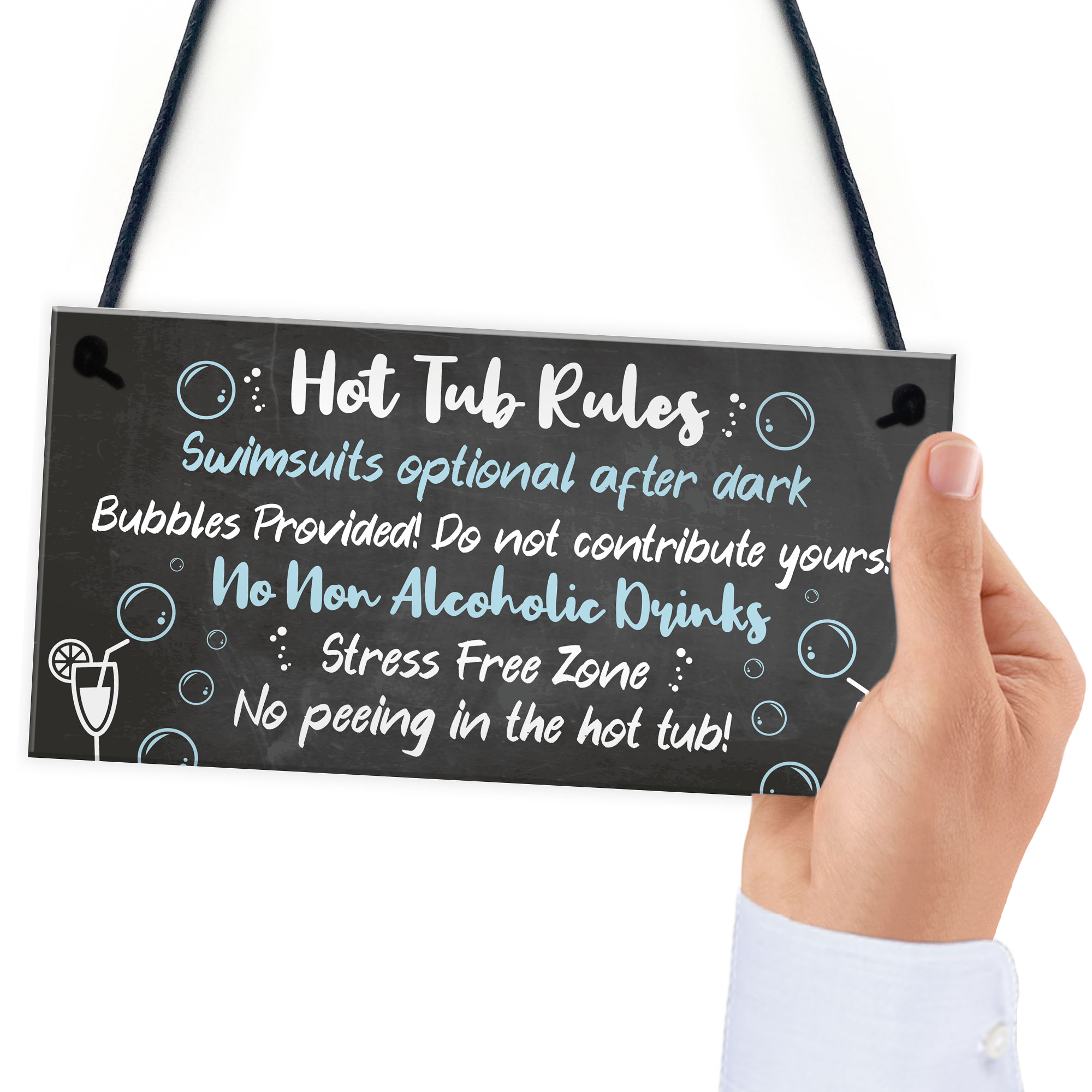 HOT TUB RULES Sign Hot Tub Signs And Plaques Shed Sign Summer House ...