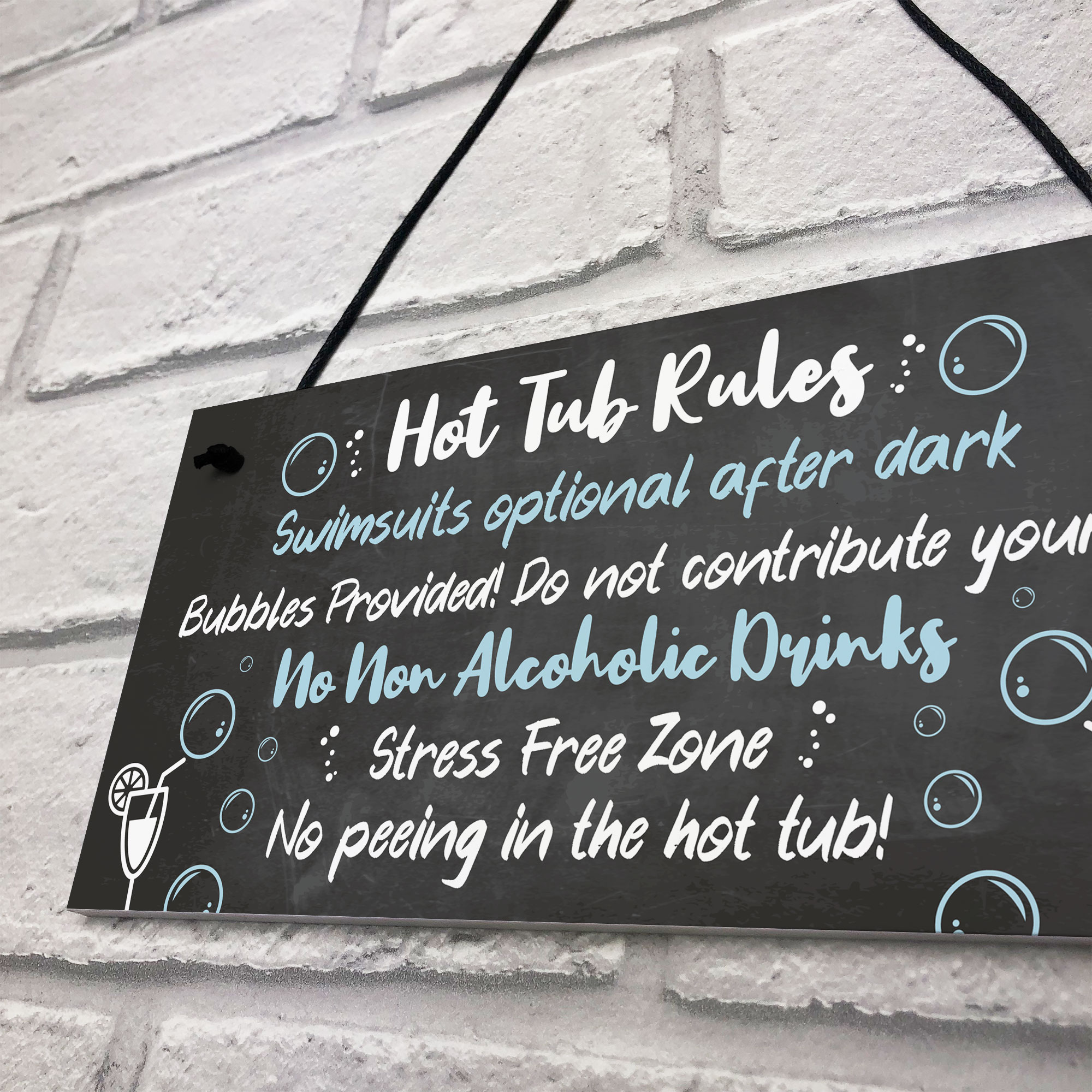 HOT TUB RULES Sign Hot Tub Signs And Plaques Shed Sign Summer House ...