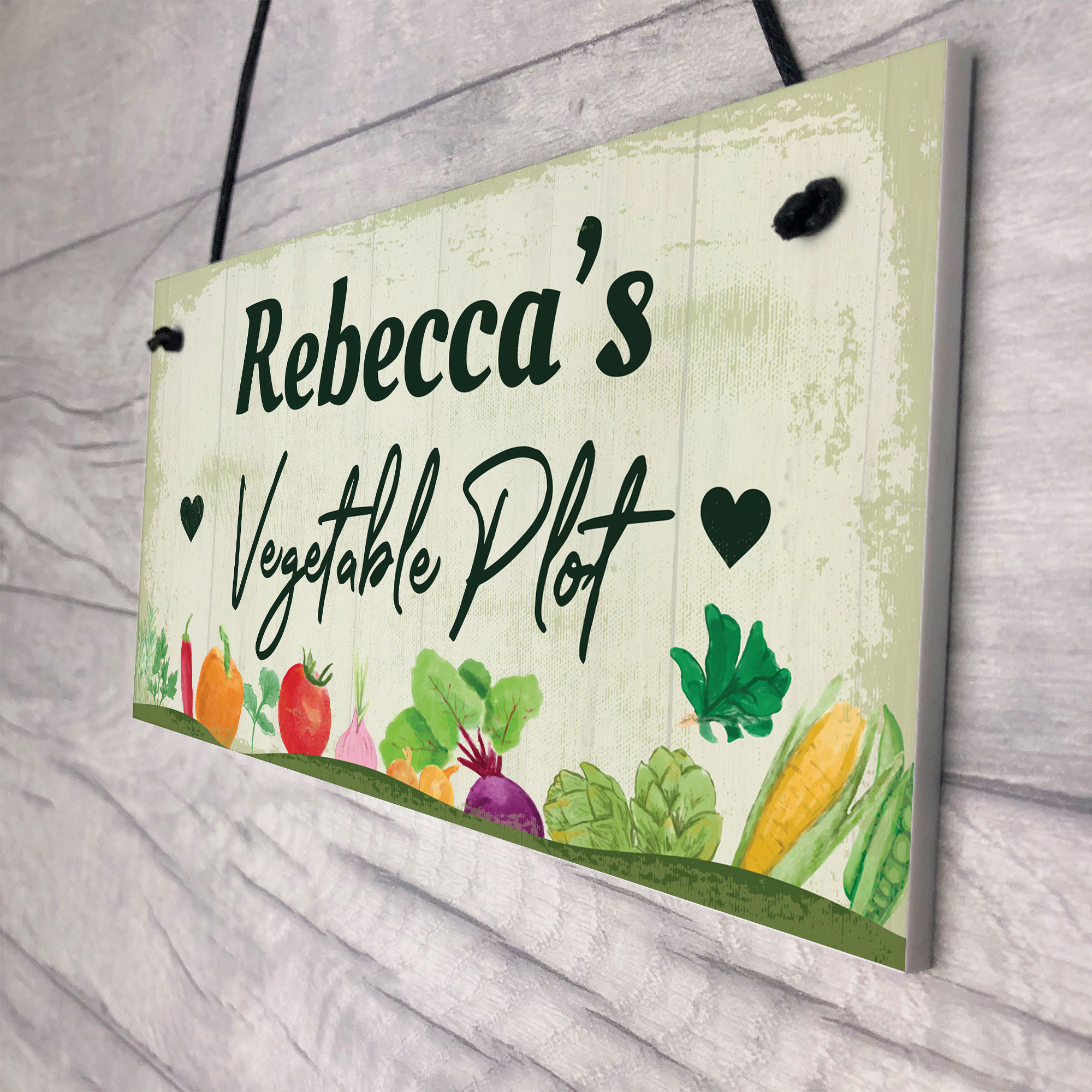 PERSONALISED Vegetable Plot Allotment Sign Shed Signs Garden Signs And ...