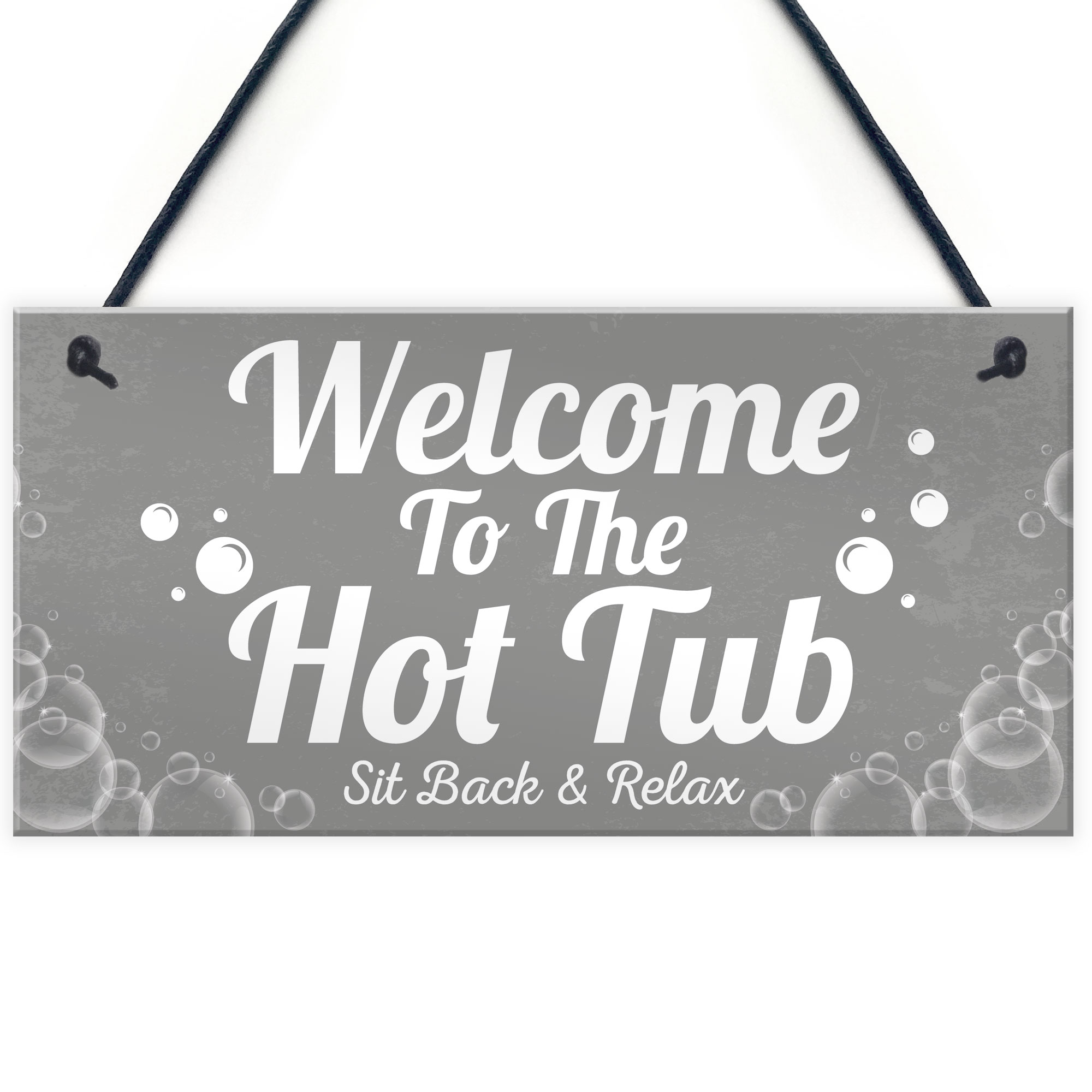 Welcome Sign Hot Tub Signs And Plaques Garden Signs Summer House Plaque ...