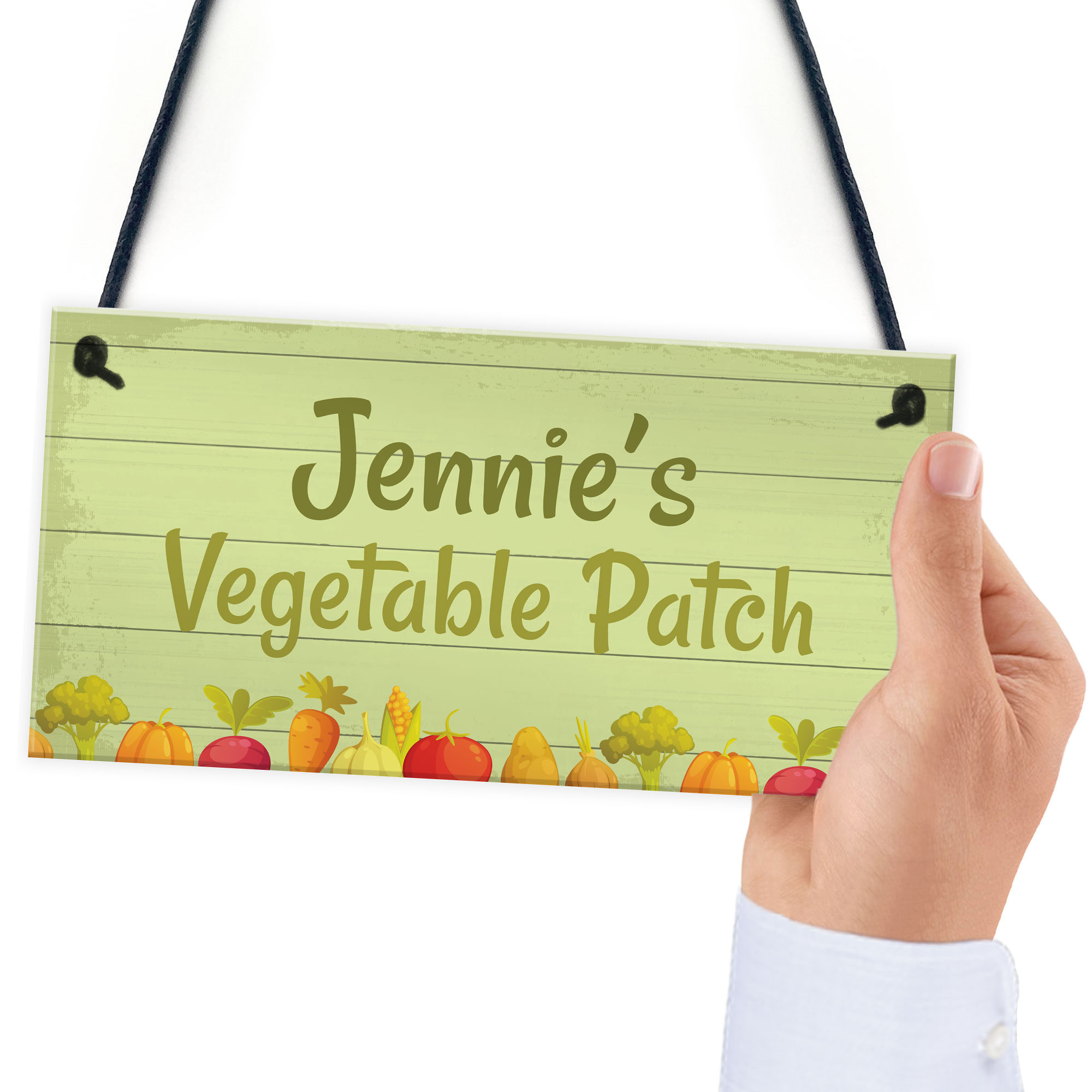 PERSONALISED Vegetable Patch Sign Garden Sign Summer House Plaque Gifts ...