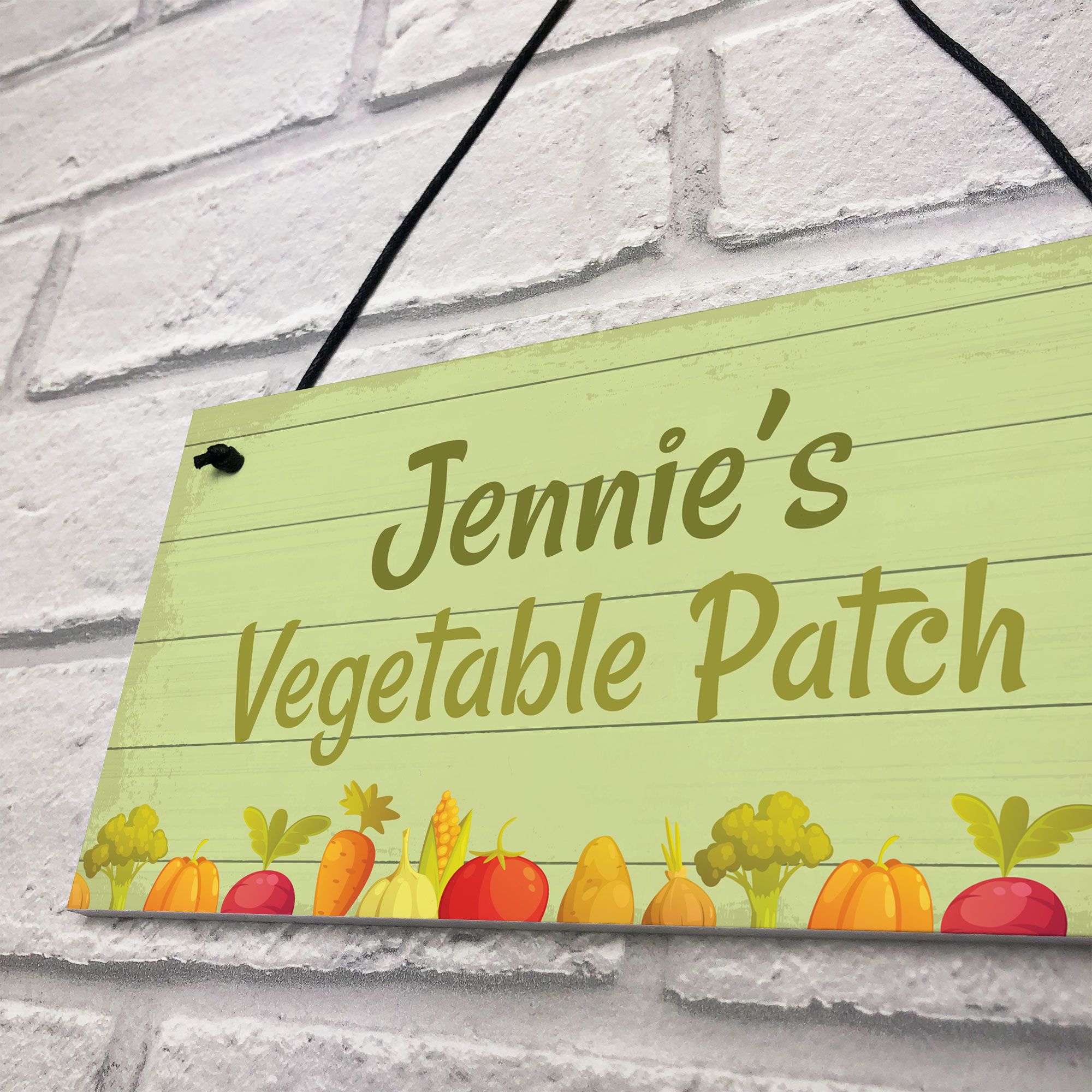 PERSONALISED Vegetable Patch Sign Garden Sign Summer House Plaque Gifts ...