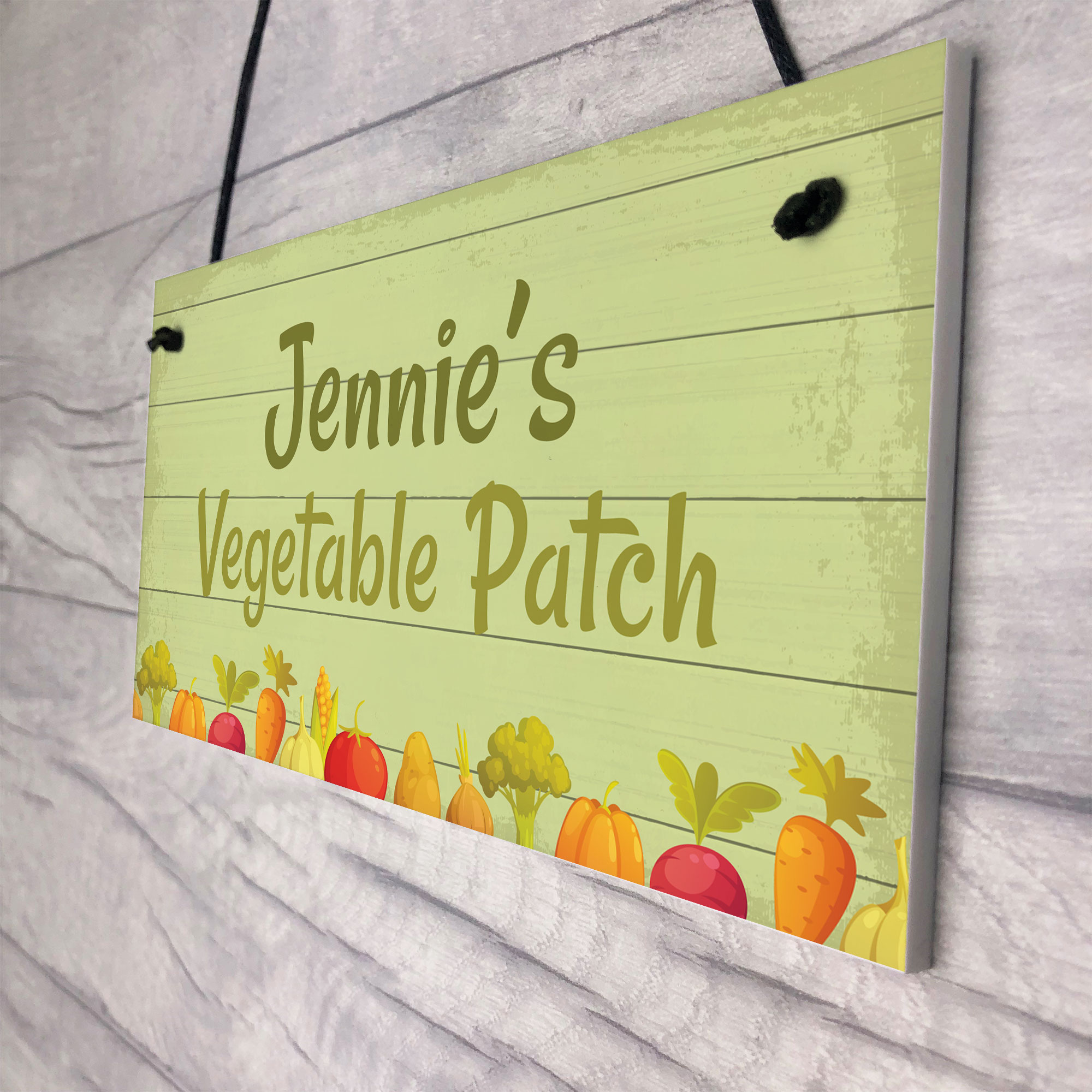 PERSONALISED Vegetable Patch Sign Garden Sign Summer House Plaque Gifts ...