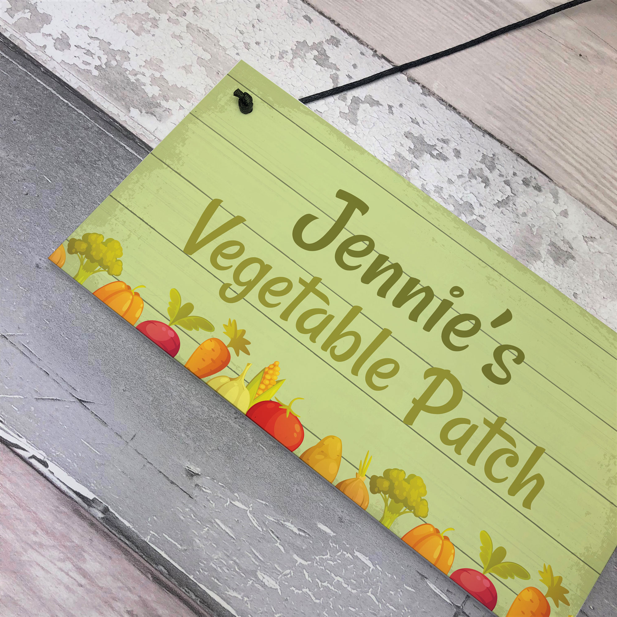 PERSONALISED Vegetable Patch Sign Garden Sign Summer House Plaque Gifts ...