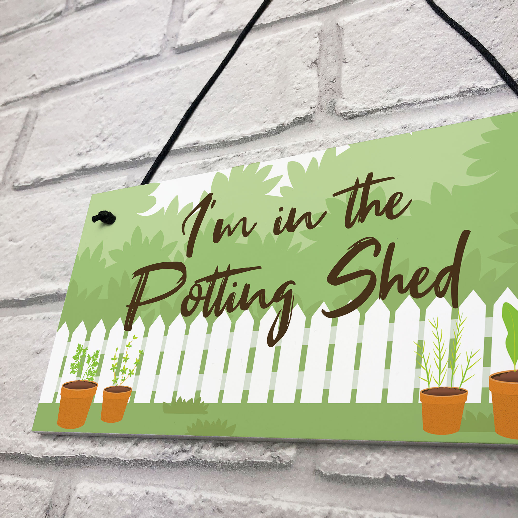 Novelty Garden Sign Potting Shed Plaque / Garden Signs And Plaques ...