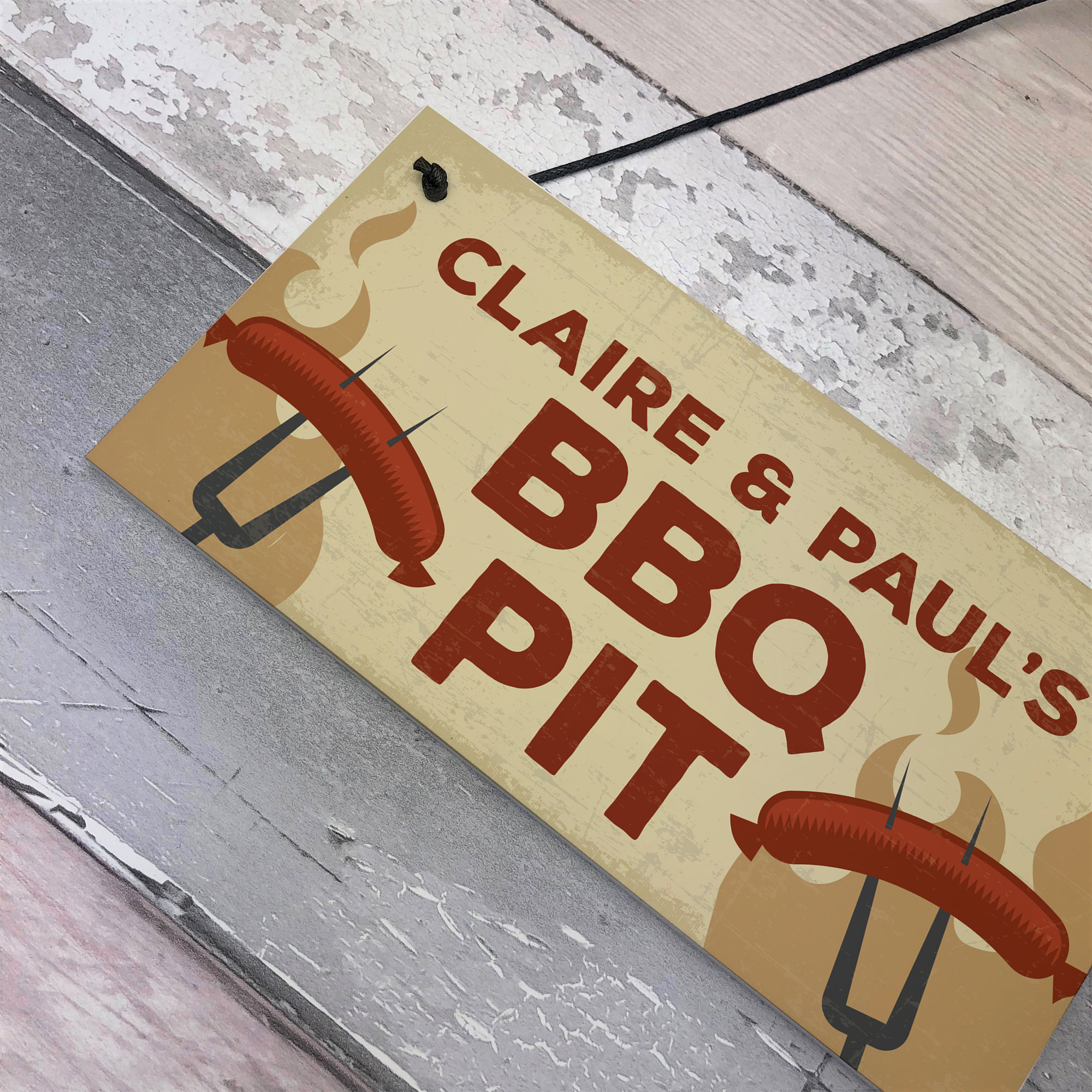 BBQ Sign Personalised BBQ Sign For Garden Signs And Plaques Summer ...