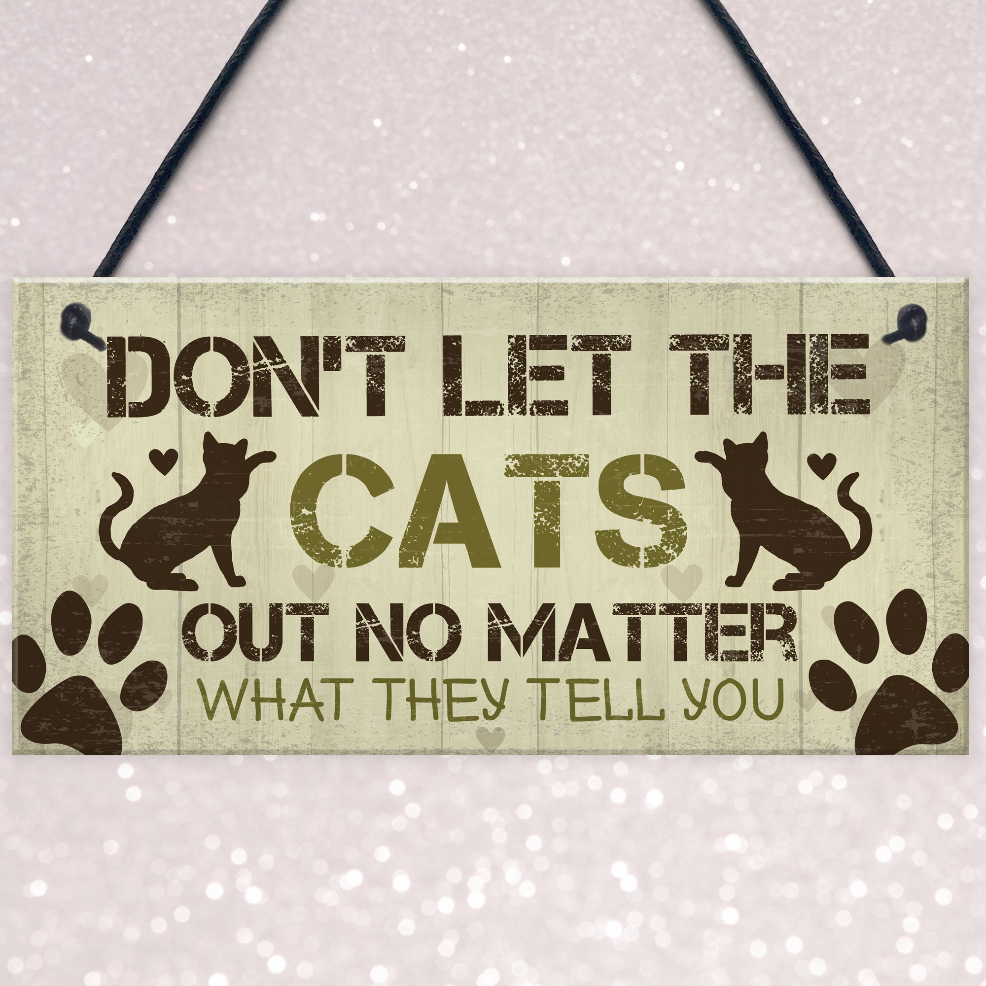 Funny Cat Signs And Plaque Cat Signs For Home Funny Cat Gift Pet Sign ...