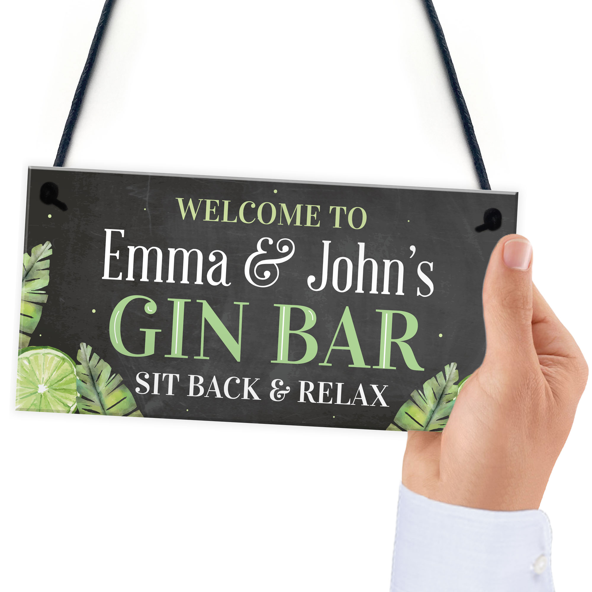 Quirky Gin Bar Sign PERSONALISED Gin Bar Sign Home Bar Sign Pub Garden ...