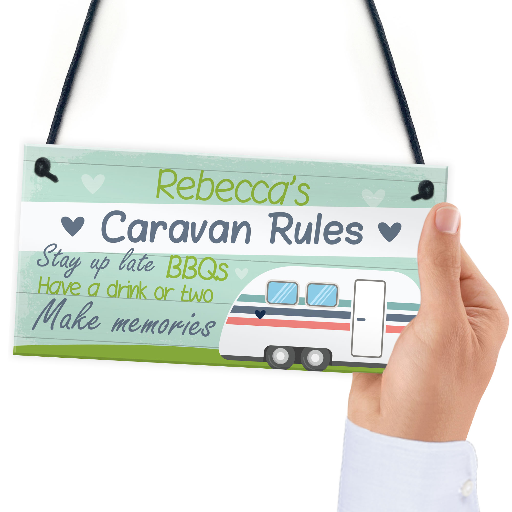 Caravan Sign PERSONALISED Any Name Caravan Camping Camper Plaque Gift ...