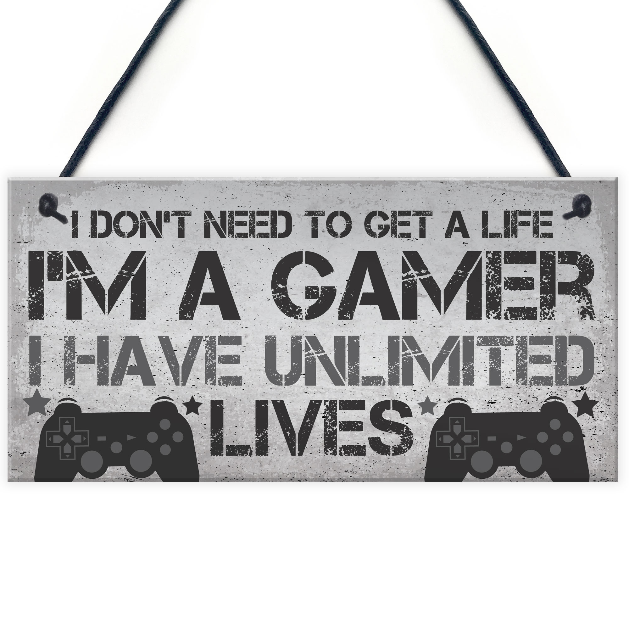 Gaming Sign For Wall Grey Gaming Sign For Boys Bedroom Wall Art Son ...