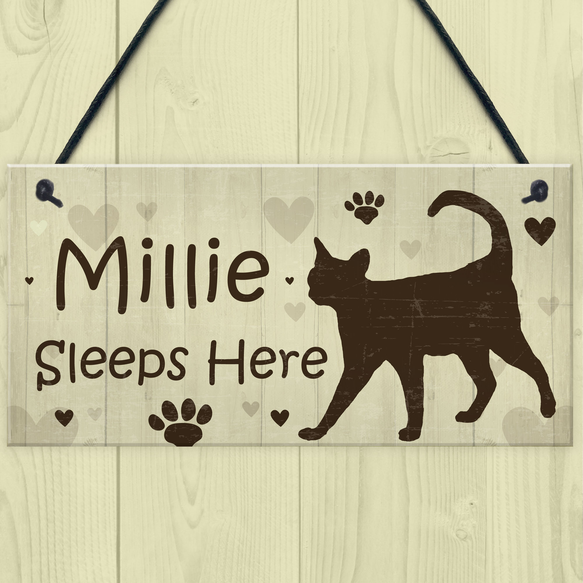 Cat Signs For Home Personalised Cat House Sign Door Plaque Pet Animal ...