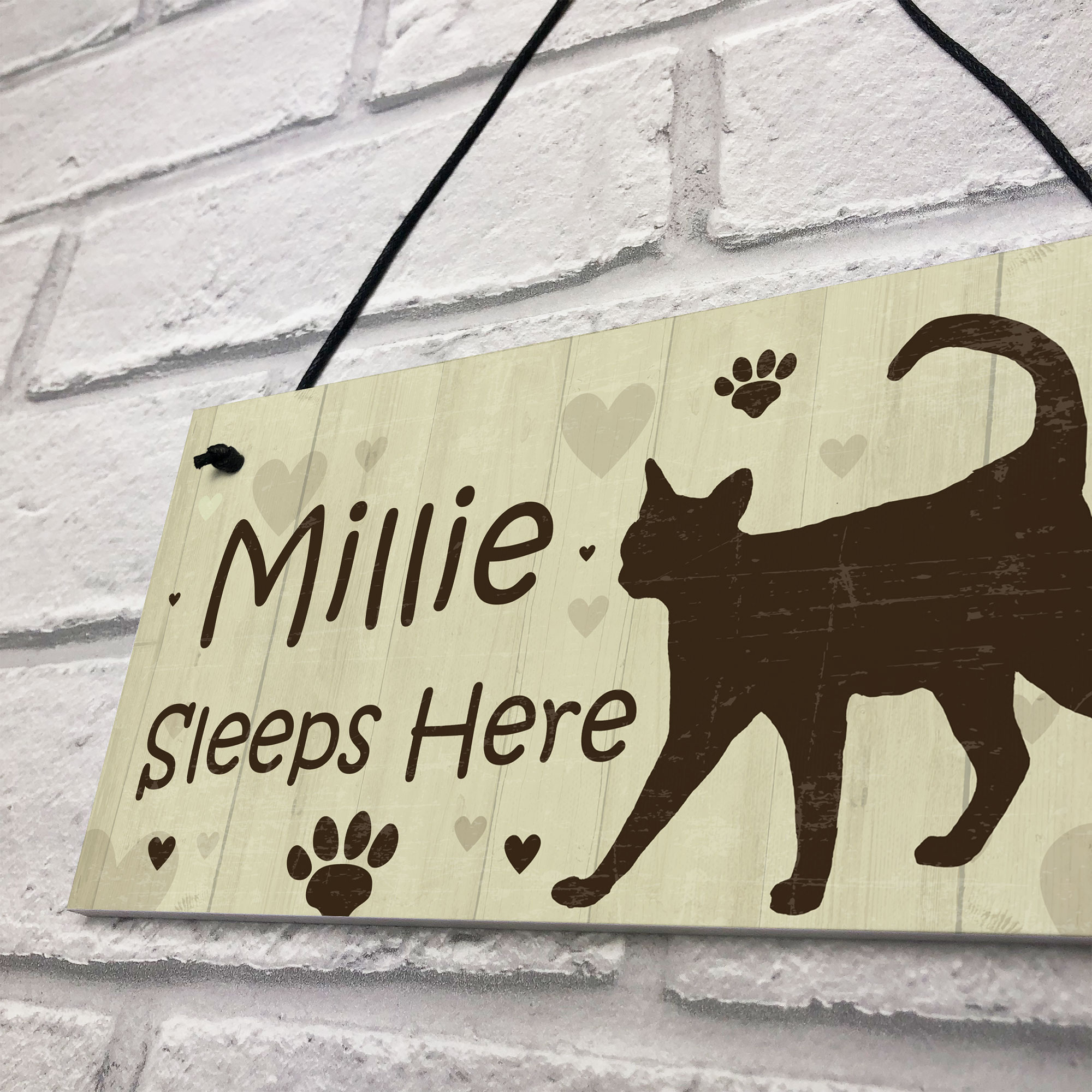 Cat Signs For Home Personalised Cat House Sign Door Plaque Pet Animal ...