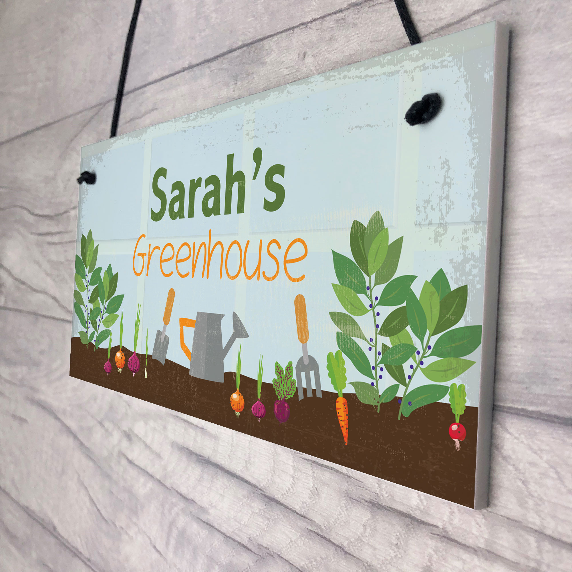 Greenhouse Sign Personalised Garden Sign Shed Plaque Summer House Sign ...
